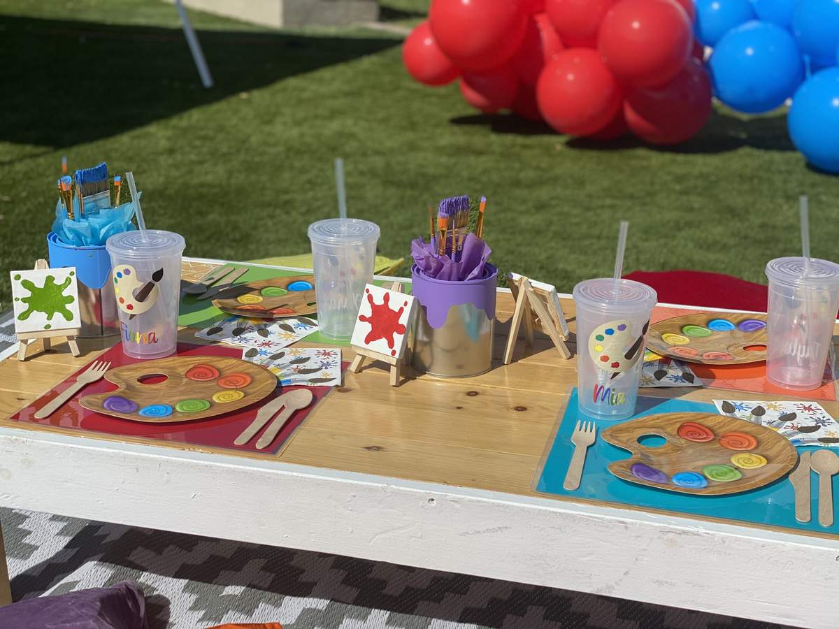 Art themed Birthday Party Ideas | Photo 1 of 16 | Catch My Party