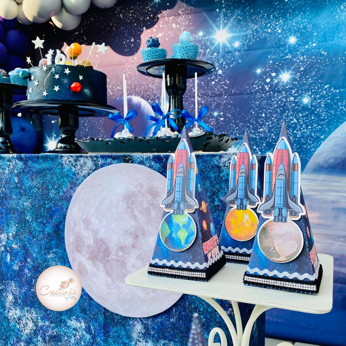 Galaxy Theme Birthday Party Ideas | Photo 3 of 14 | Catch My Party