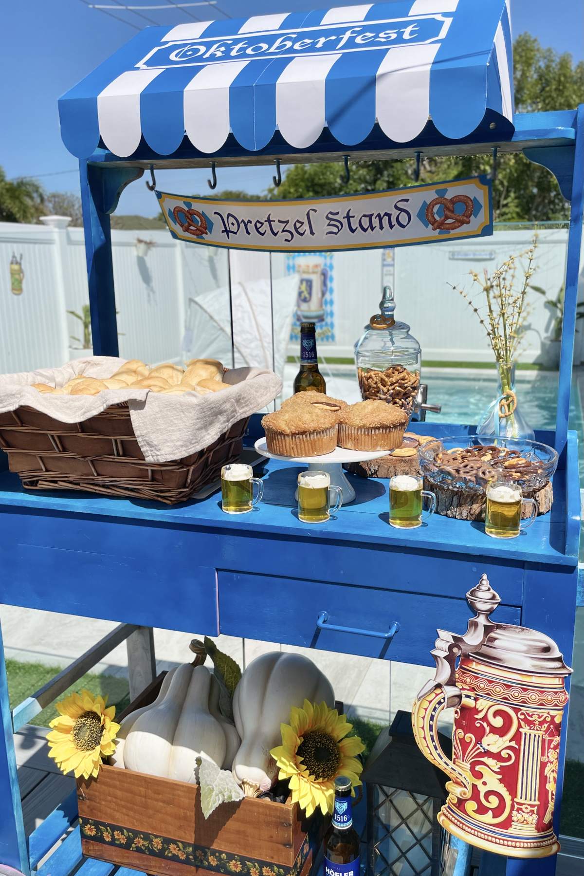 Oktoberfest beer garden party Oktoberfest Party Ideas | Photo 9 of 13 ...