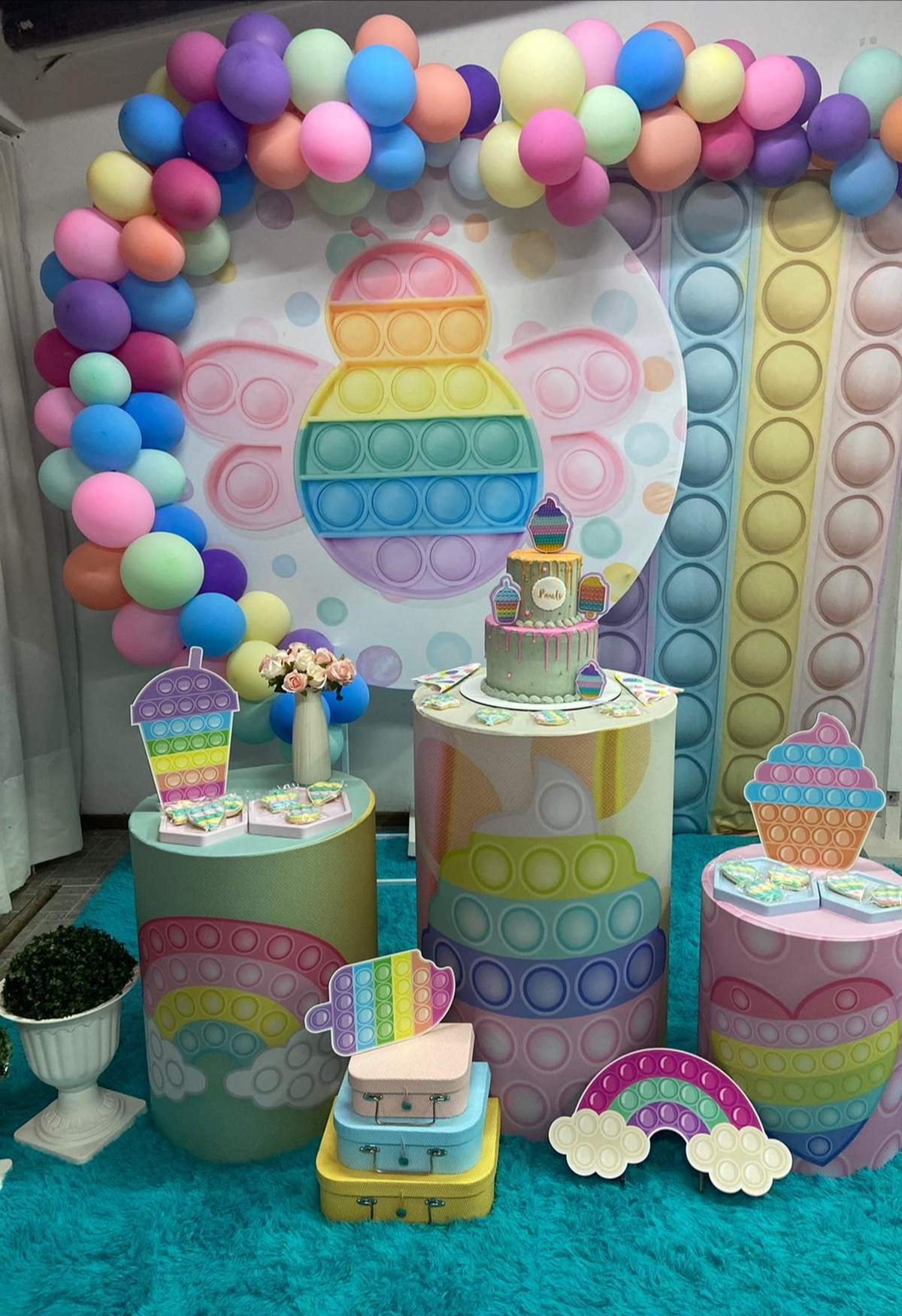 POP IT Birthday Party Ideas | Photo 3 of 18 | Catch My Party
