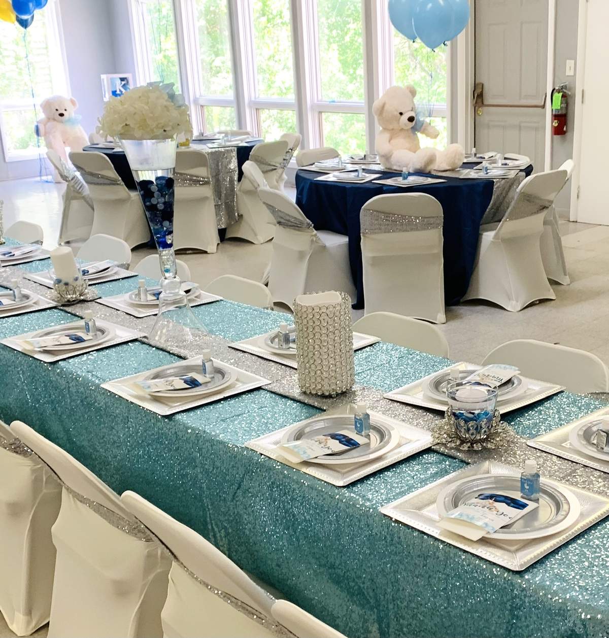 Teddy Bear / Baby Shower "Blue Teddy Bear" | Catch My Party