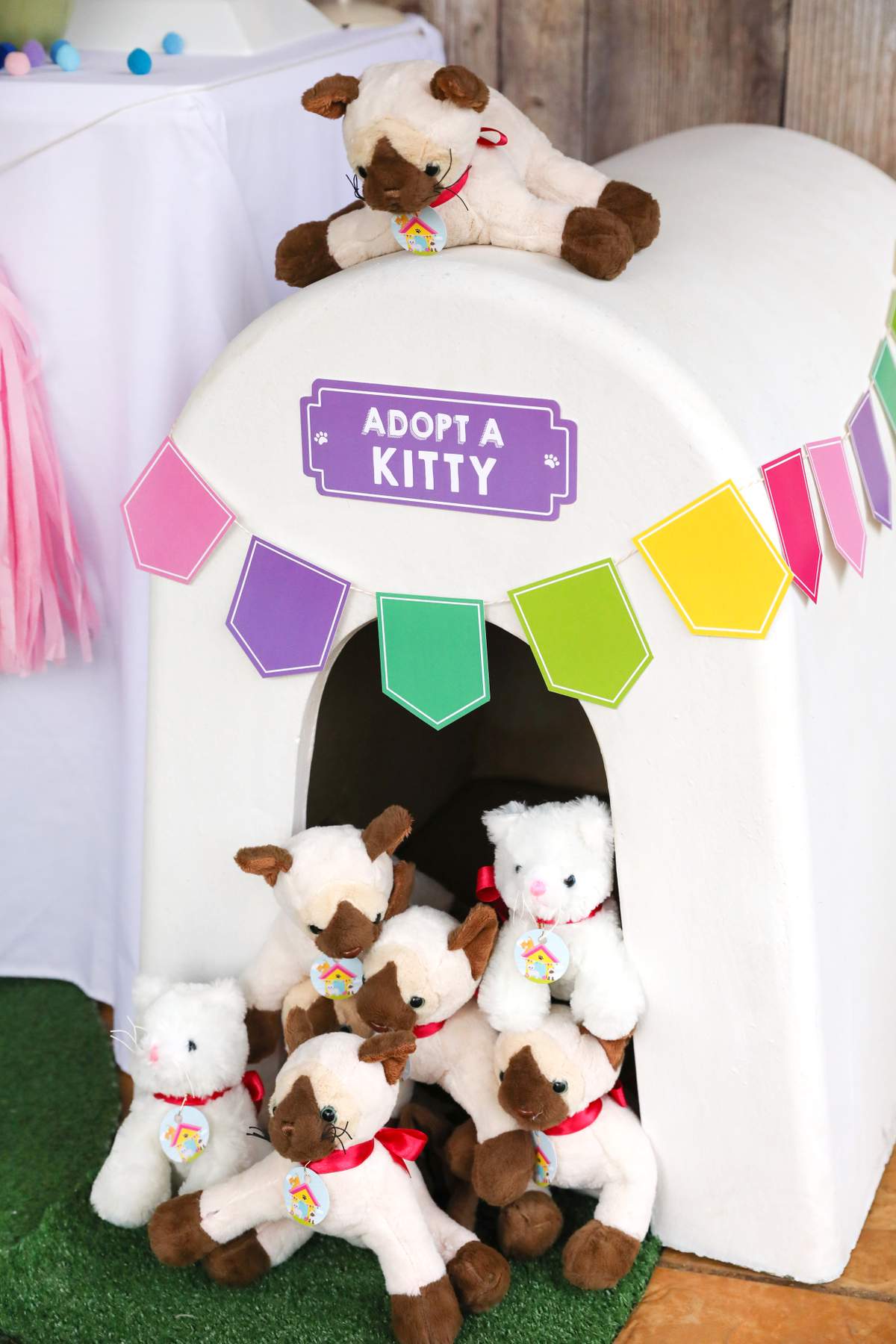 Kitty Cat Adoption Party Birthday Party Ideas | Photo 13 of 16 | Catch ...