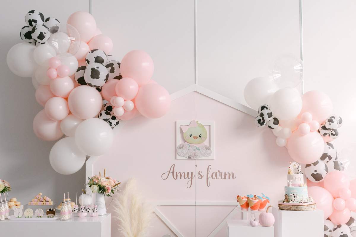 Pink Farm Birthday Party Ideas | Photo 1 of 5 | Catch My Party