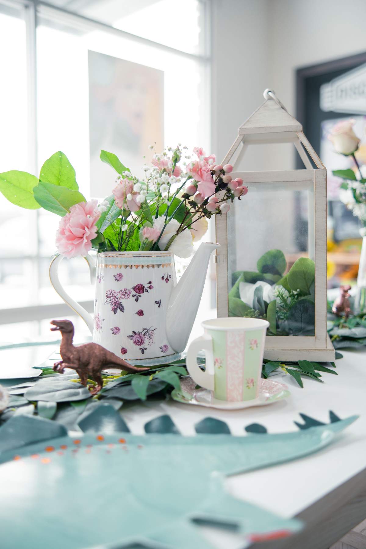 Dinosaur Tea Party Birthday Party Ideas | Photo 3 of 32 | Catch My Party