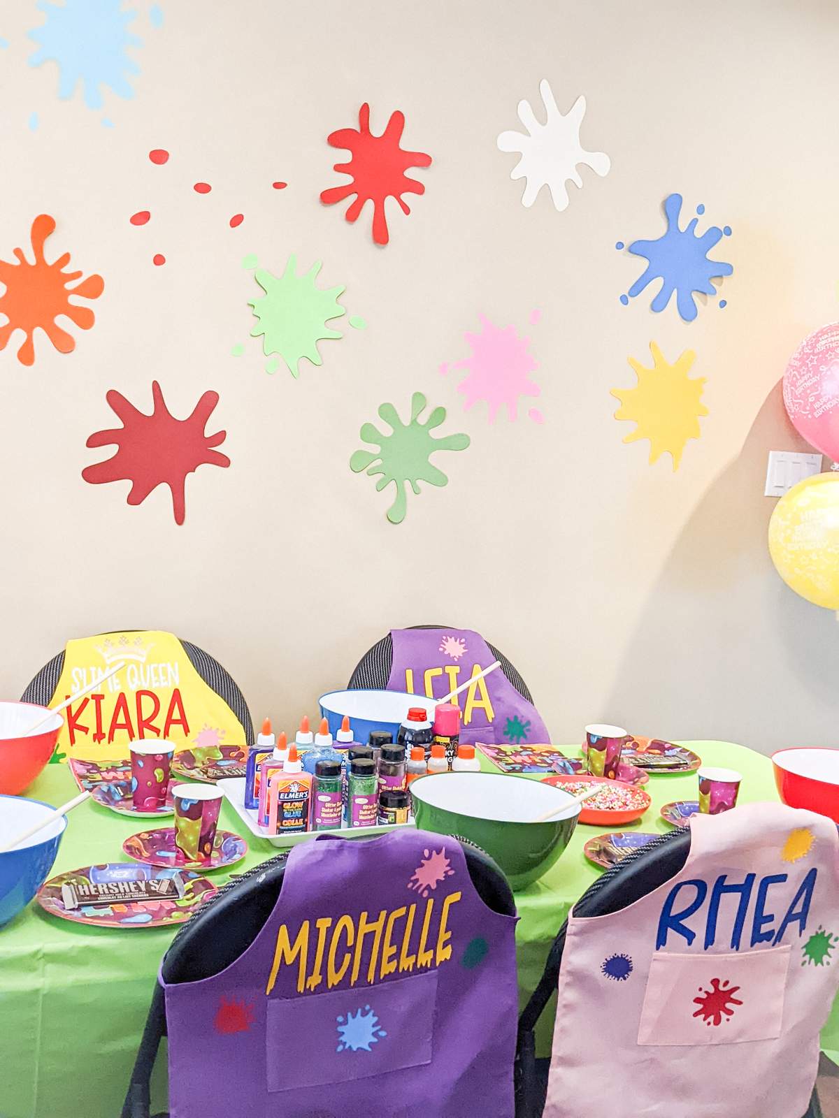 Slime Theme Birthday Party Ideas | Photo 1 of 19 | Catch My Party