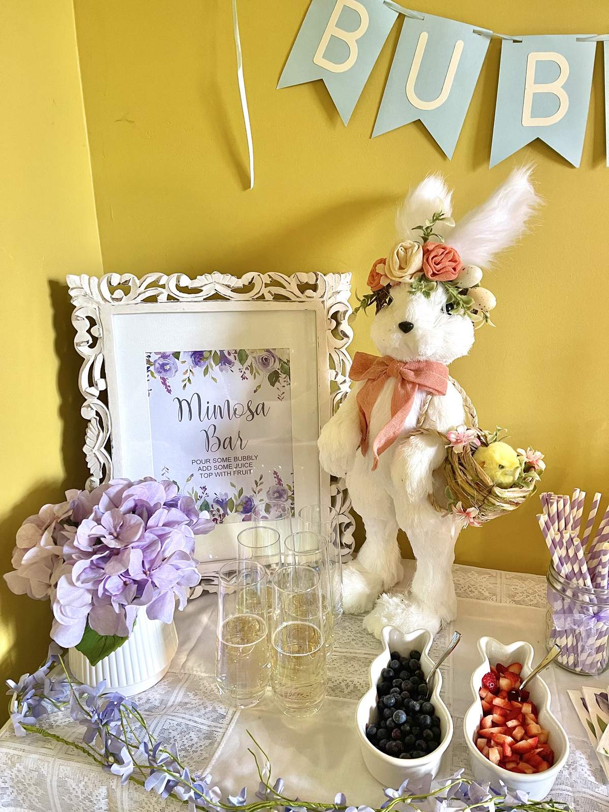 Bunnies and Bubbly Easter Party Ideas | Photo 1 of 14 | Catch My Party