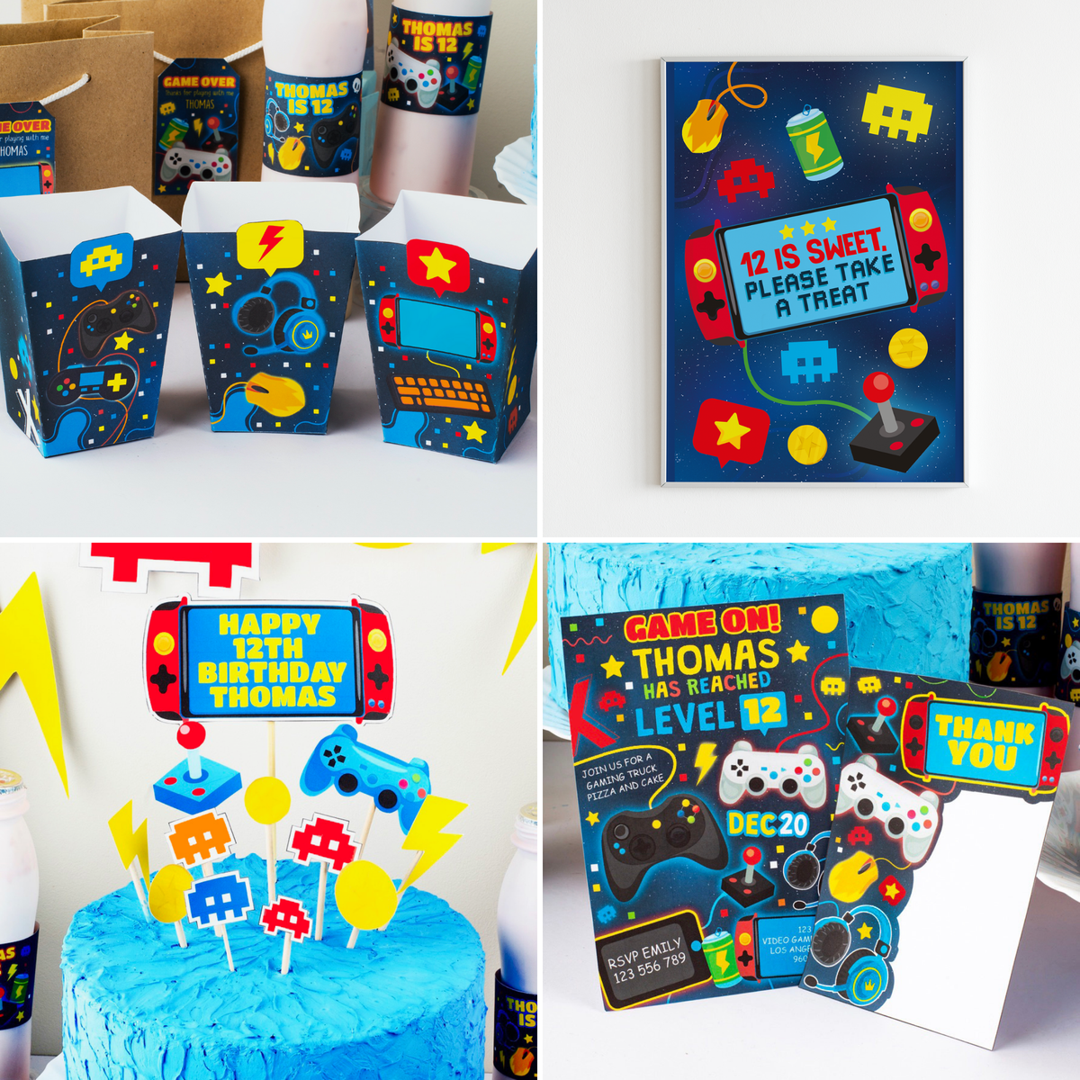Video Game Birthday Party Ideas | Photo 10 of 63 | Catch My Party
