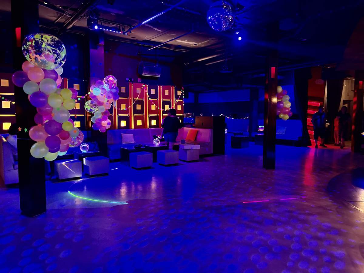 Rey’s 10 let’s glow crazy Birthday Party Ideas | Photo 1 of 11 | Catch ...