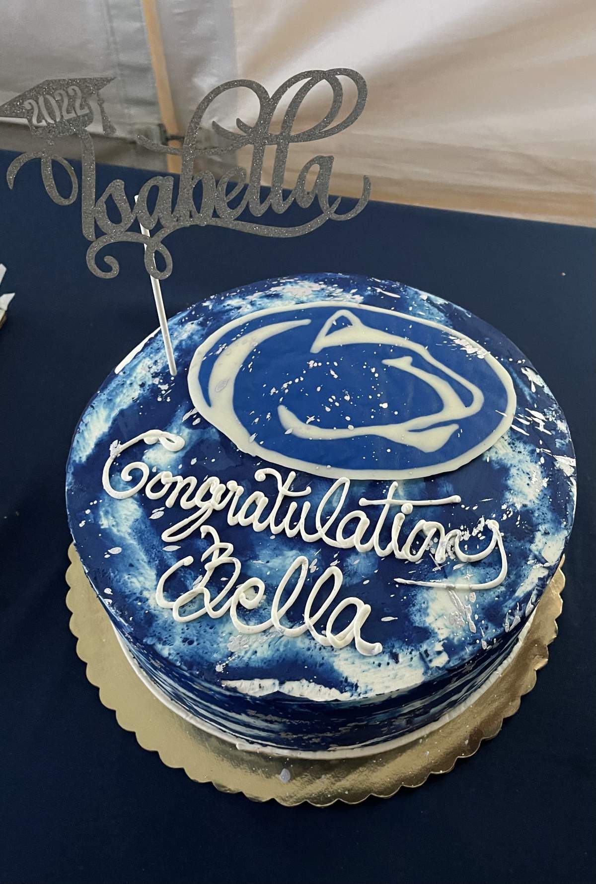 Navy Blue/Flowers Graduation/End of School Party Ideas | Photo 4 of 23 ...