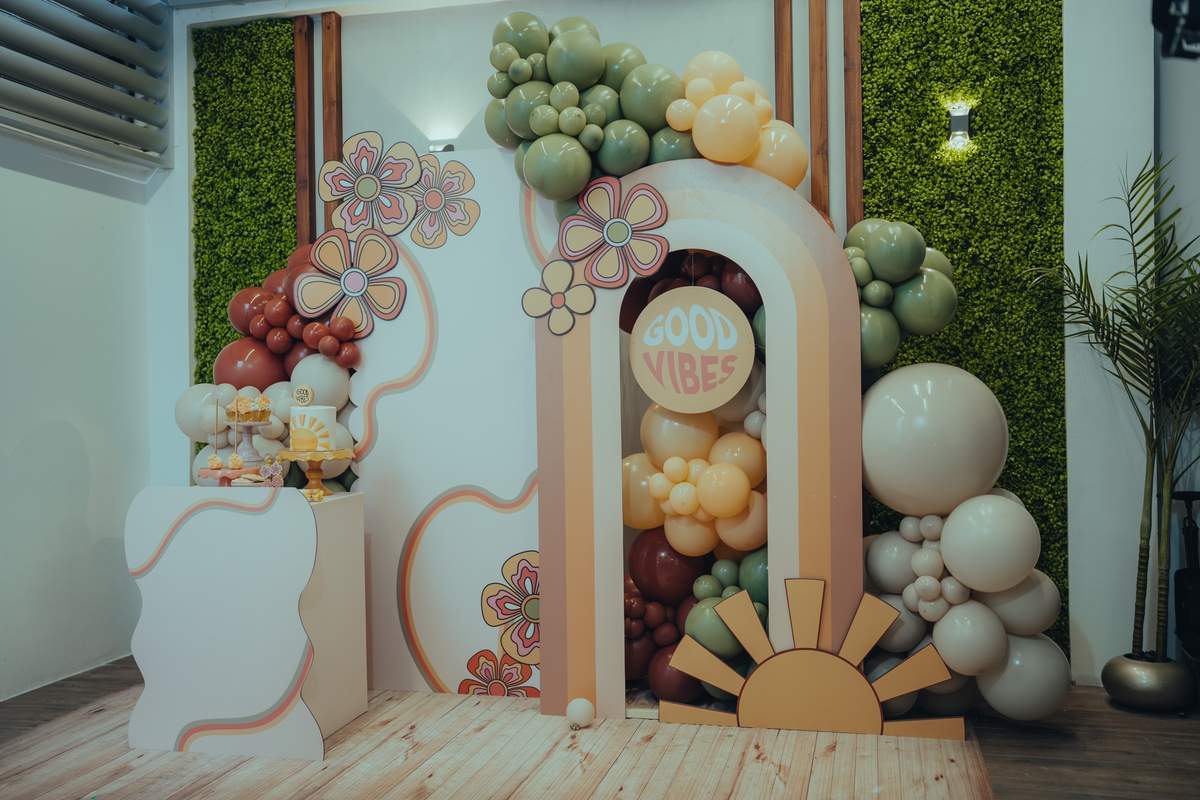 Groovy Vibes Birthday Party Ideas | Photo 1 of 8 | Catch My Party