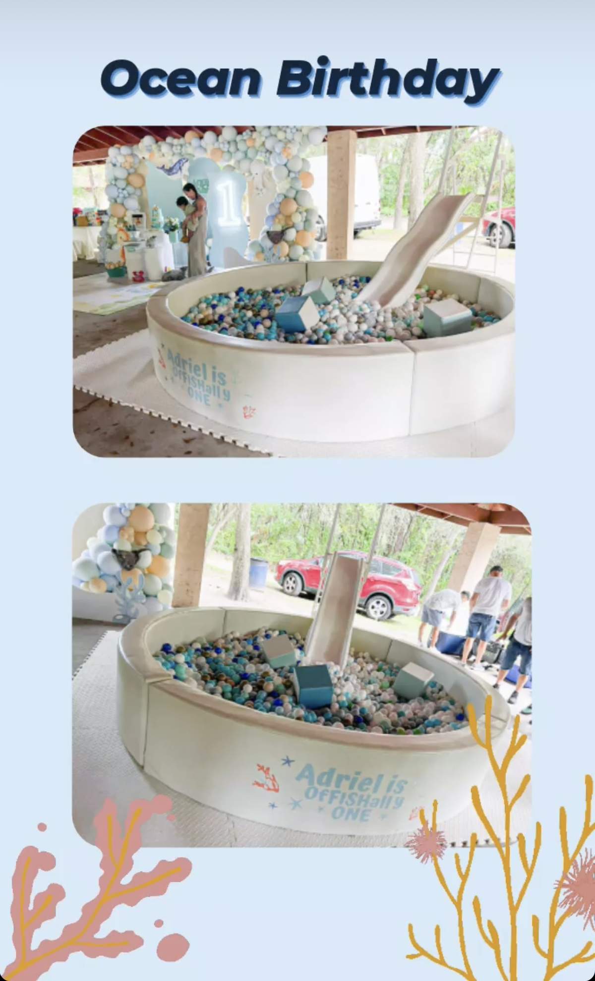 Sea theme Birthday Party Ideas | Photo 1 of 19 | Catch My Party