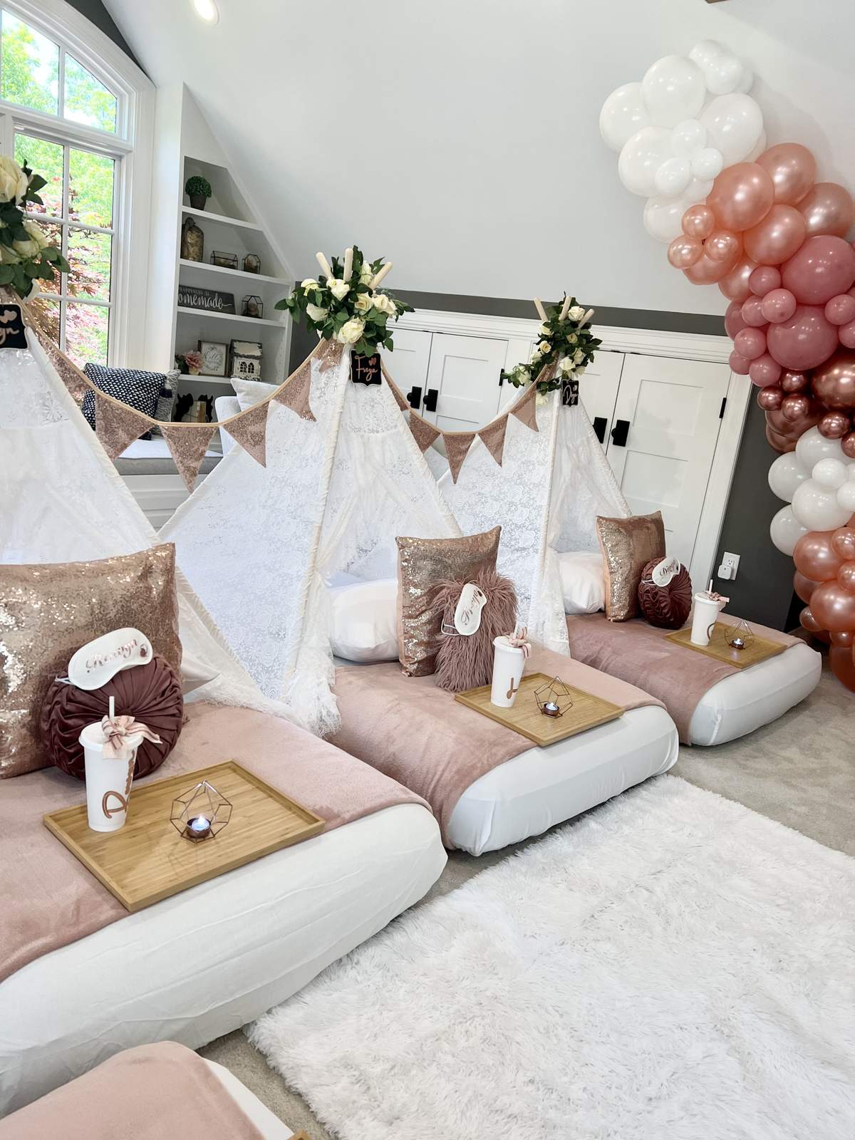 Rose GOLD BoHo Birthday Party Ideas | Photo 8 of 11 | Catch My Party