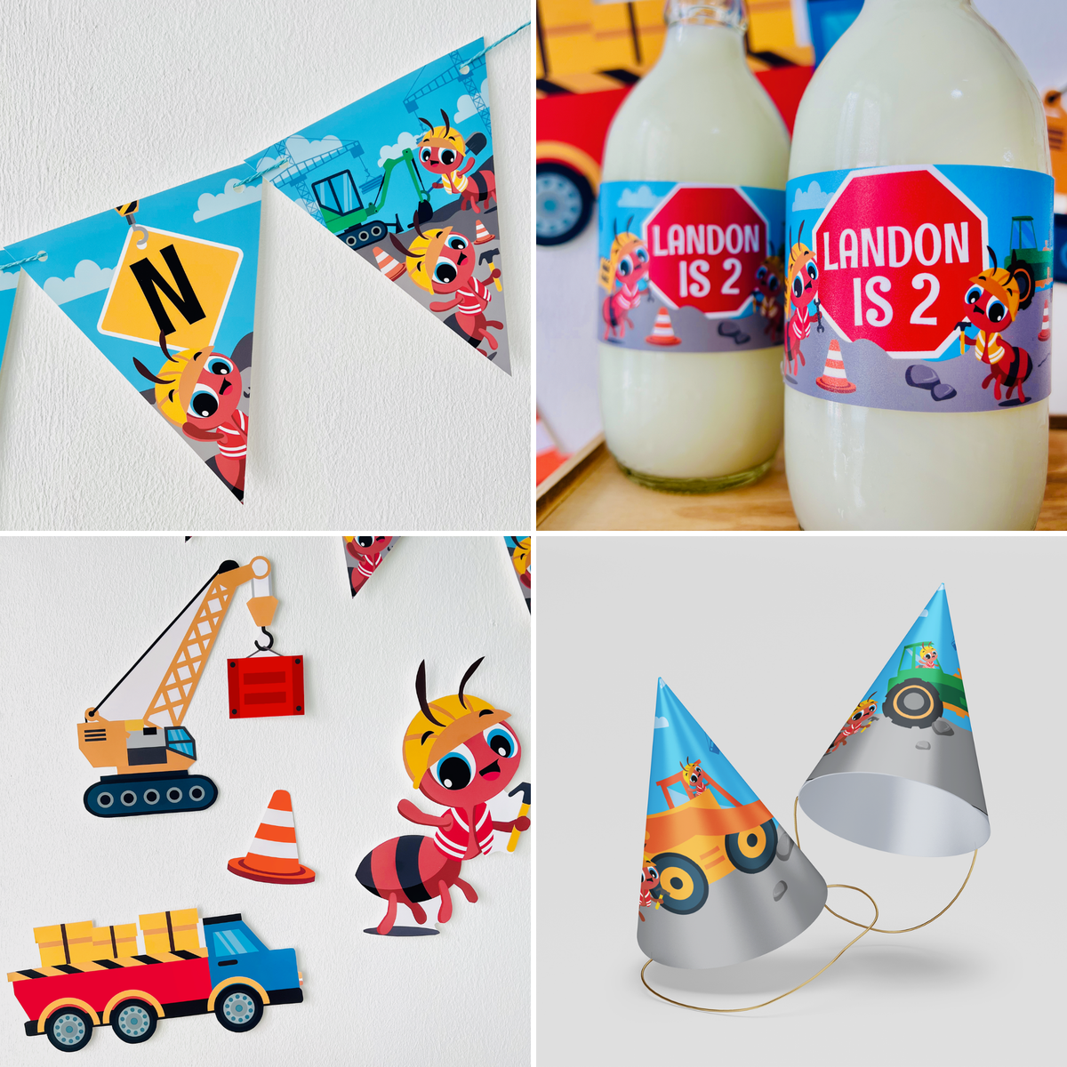 Ants Construction Trucks Birthday Party Ideas | Photo 47 of 62 | Catch ...