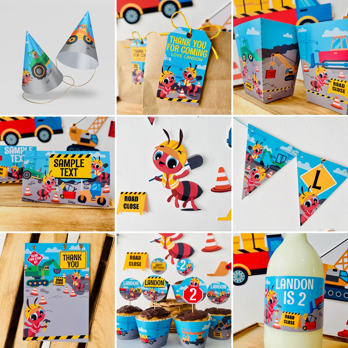 Ants Construction Trucks Birthday Party Ideas | Photo 47 of 62 | Catch ...