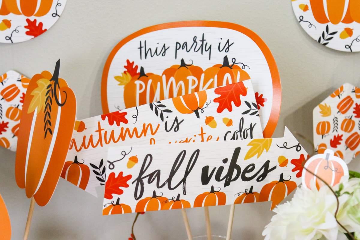 Fall Pumpkin Thanksgiving/Fall Party Ideas | Photo 15 of 15 | Catch My ...