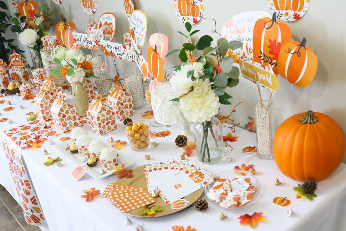 Fall Pumpkin Thanksgiving/Fall Party Ideas | Photo 4 of 15 | Catch My Party