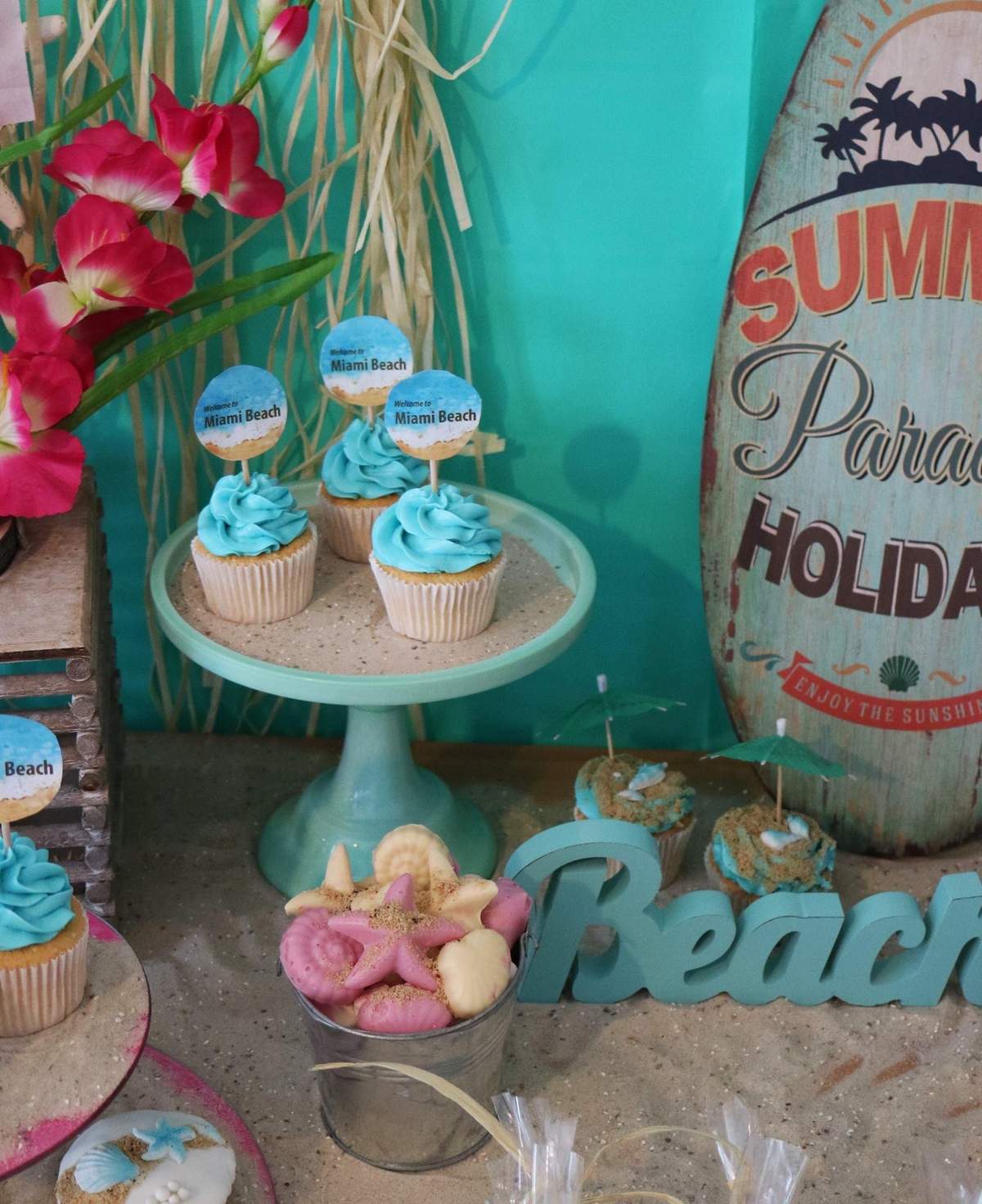 Miami Beach At Home Summer Party Ideas Photo 2 Of 27 Catch My Party