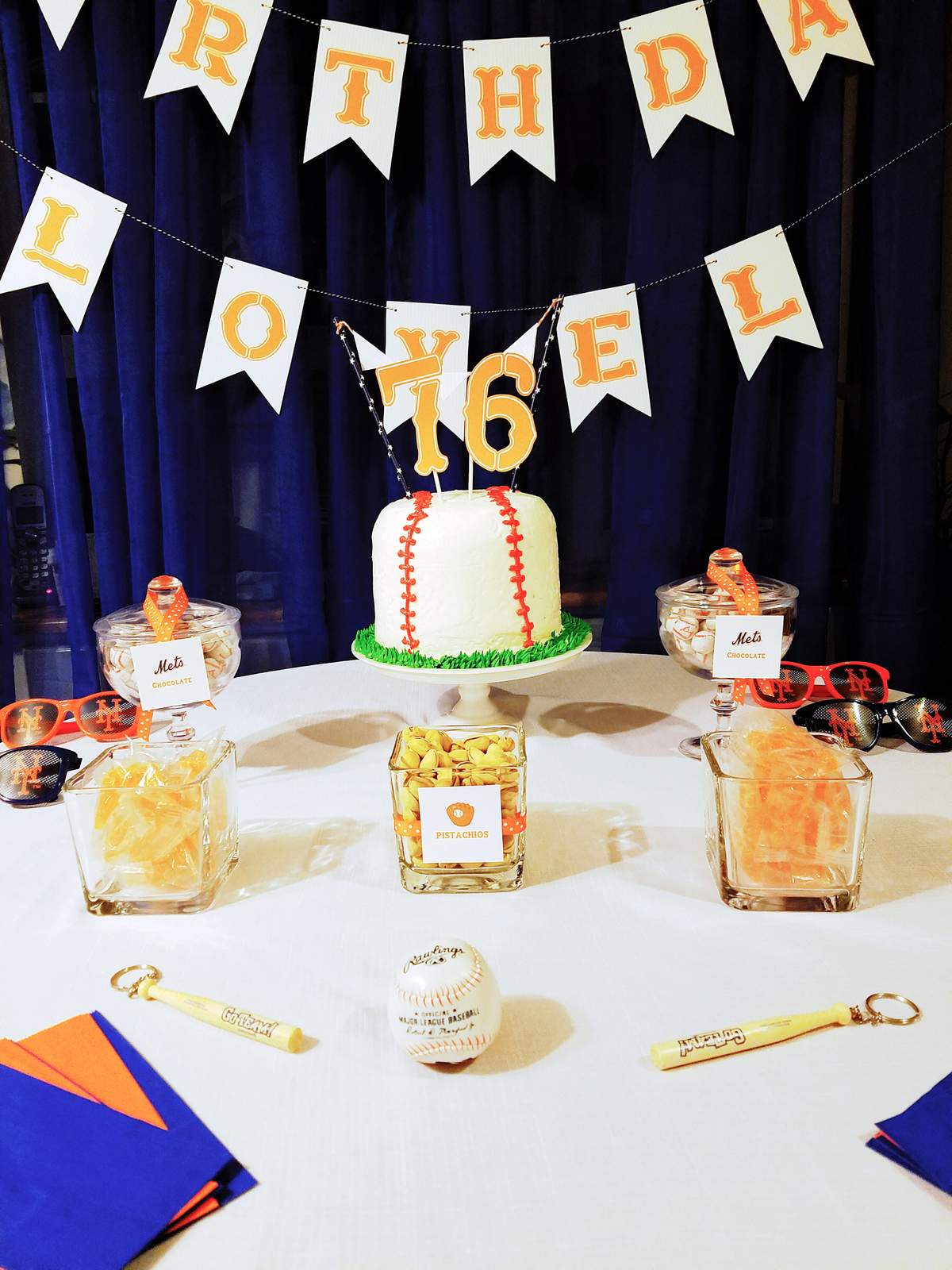Baseball (Mets) Birthday Party Ideas | Photo 1 of 7 | Catch My Party
