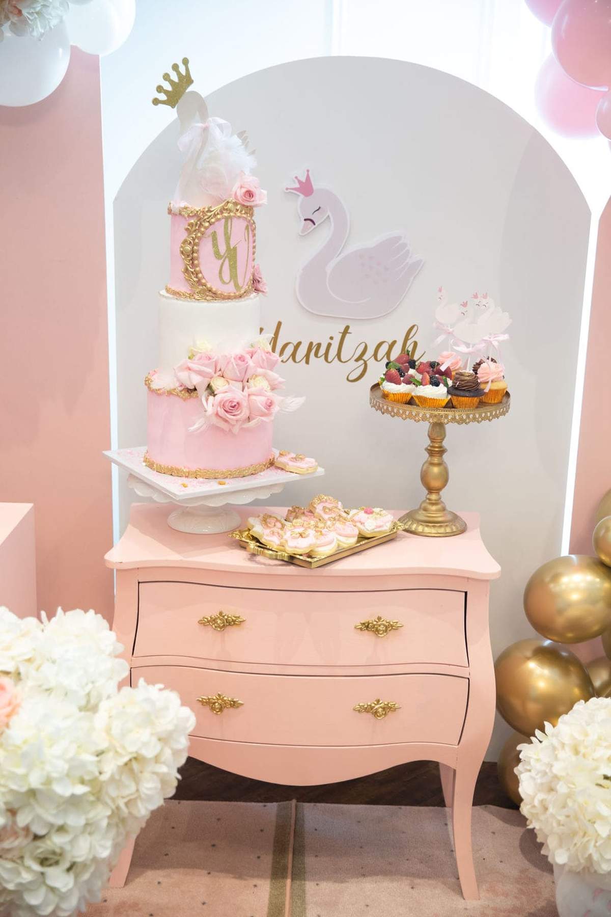 Swan Birthday Party Ideas | Photo 8 of 11 | Catch My Party