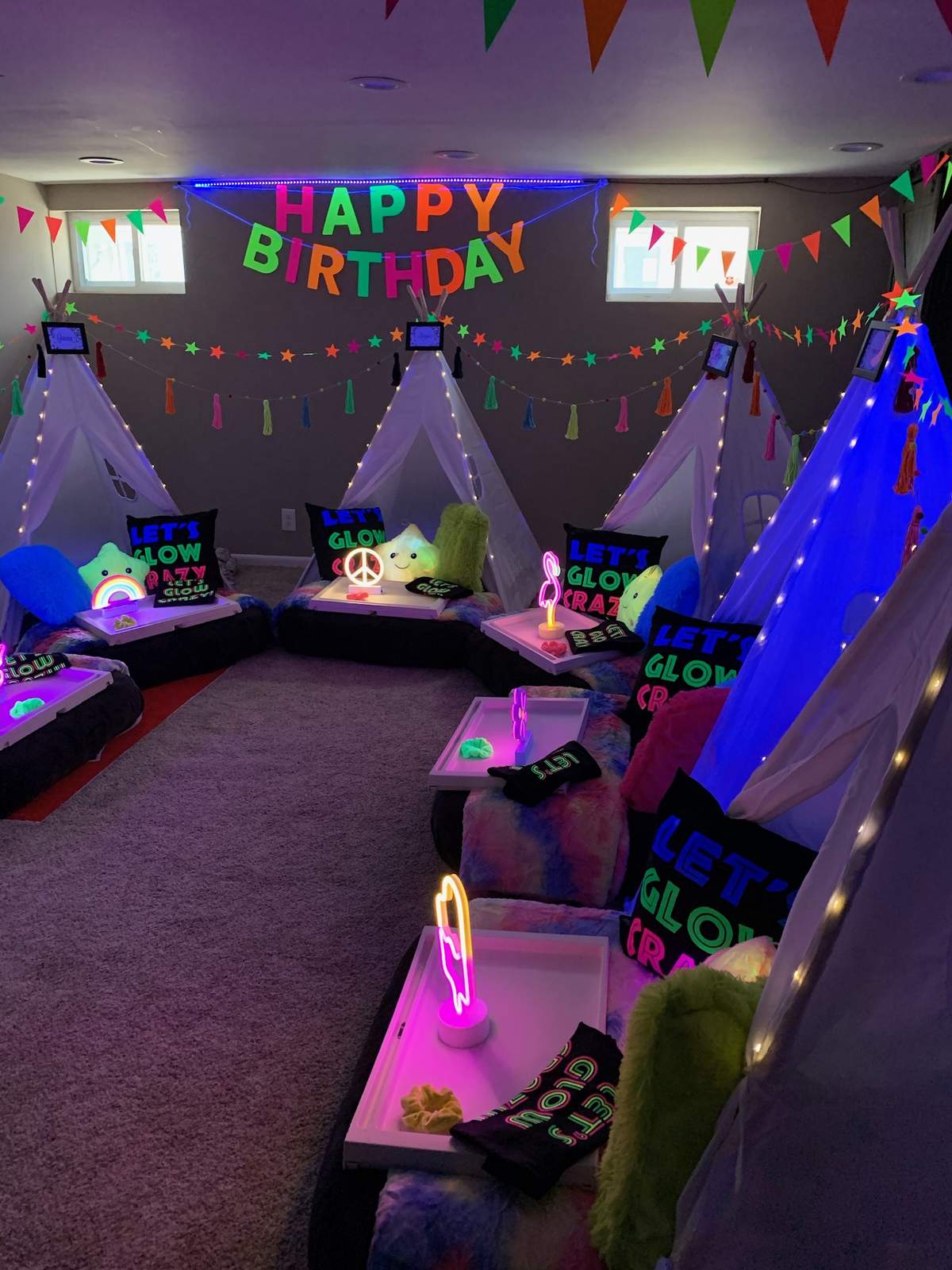 Let's Glow Crazy Birthday Party Ideas | Photo 1 of 5 | Catch My Party