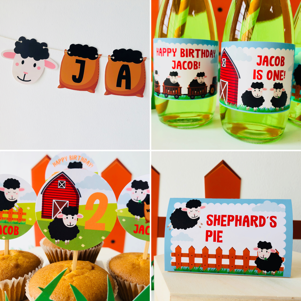 Baa Baa Black Sheep Birthday Party Ideas | Photo 9 of 24 | Catch My Party
