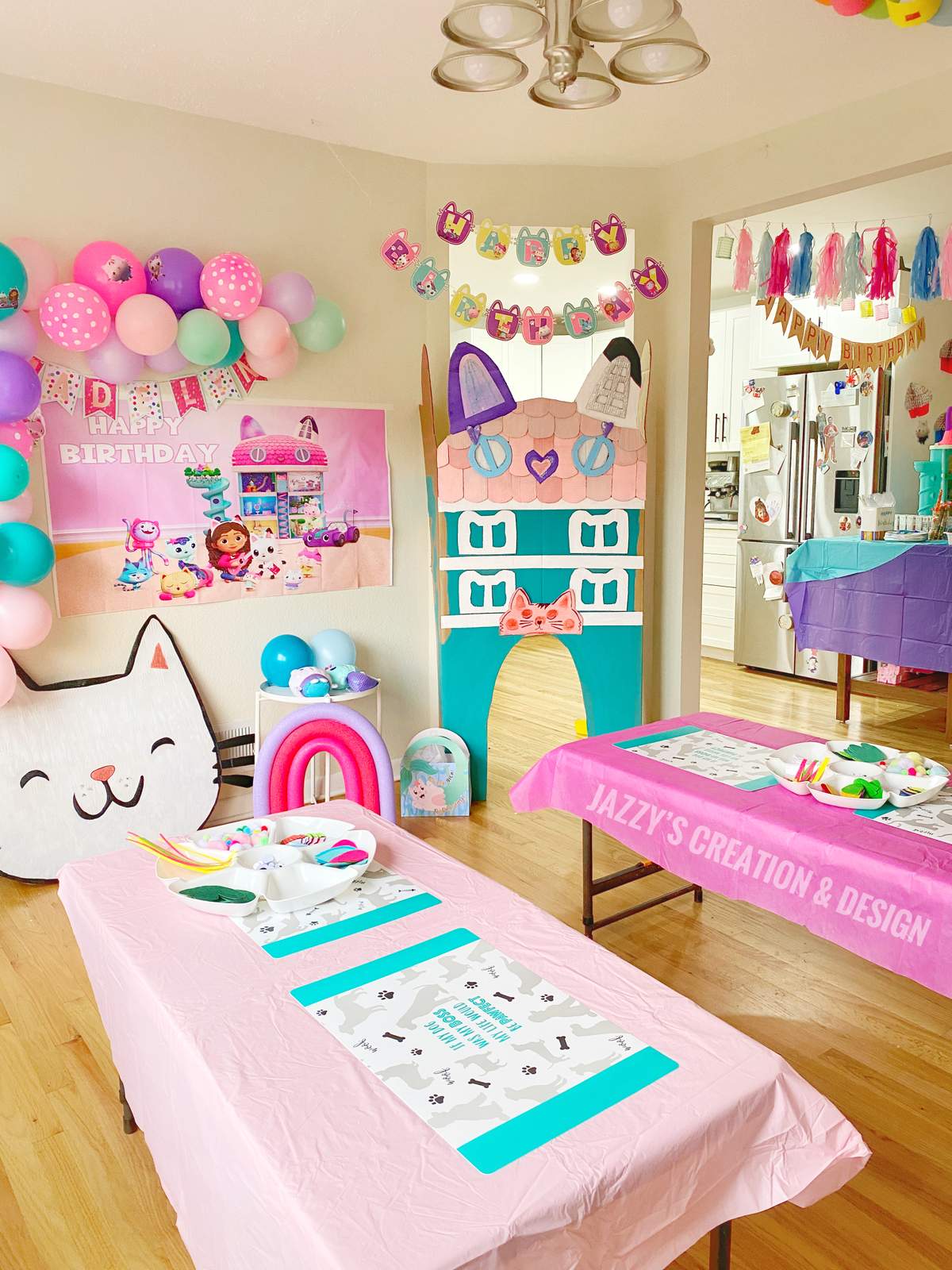 Gabby's Dollhouse (Cat Party) Birthday Party Ideas | Photo 59 of 115 ...