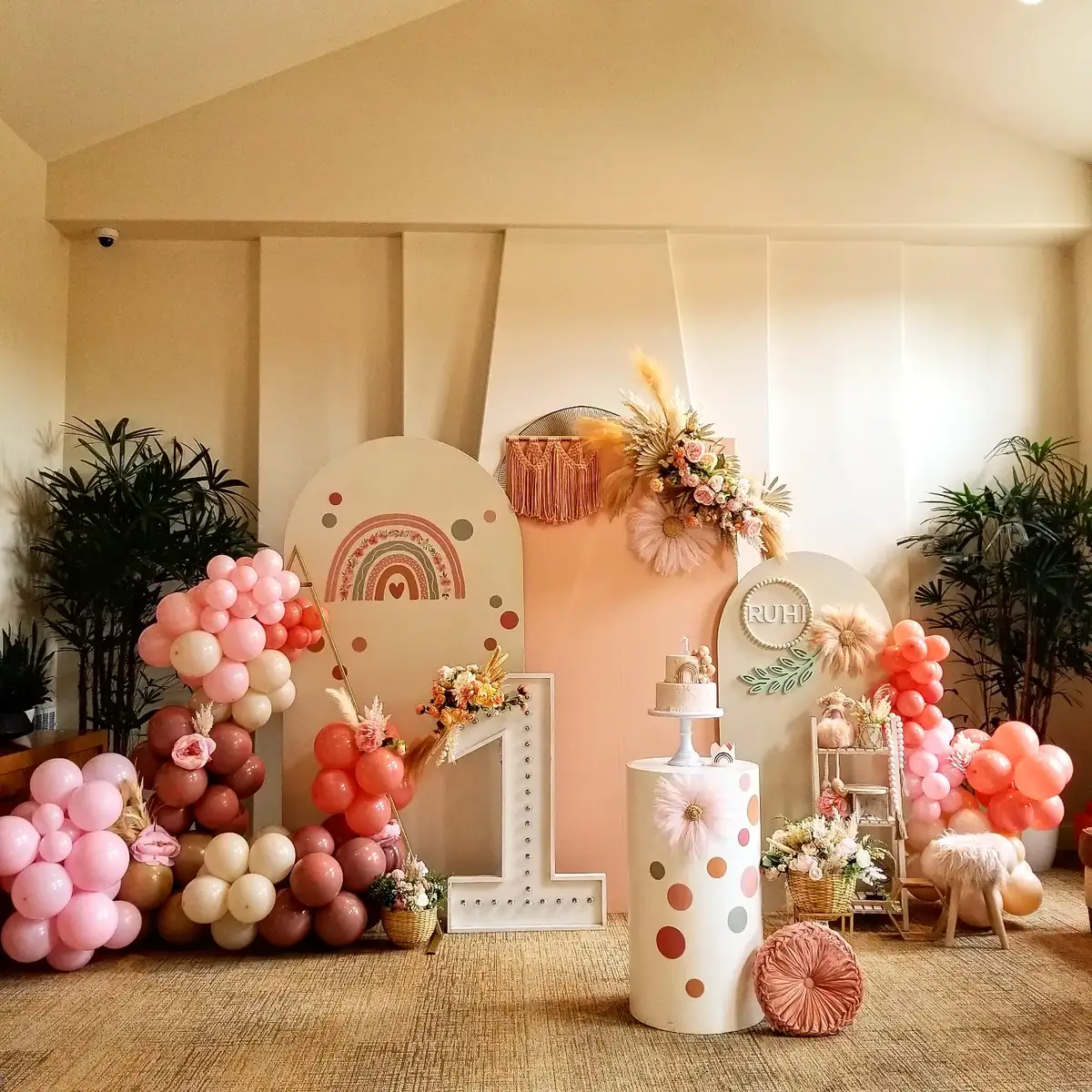 Boho Chic Muted One-derful Birthday Party Ideas | Photo 21 of 38 ...