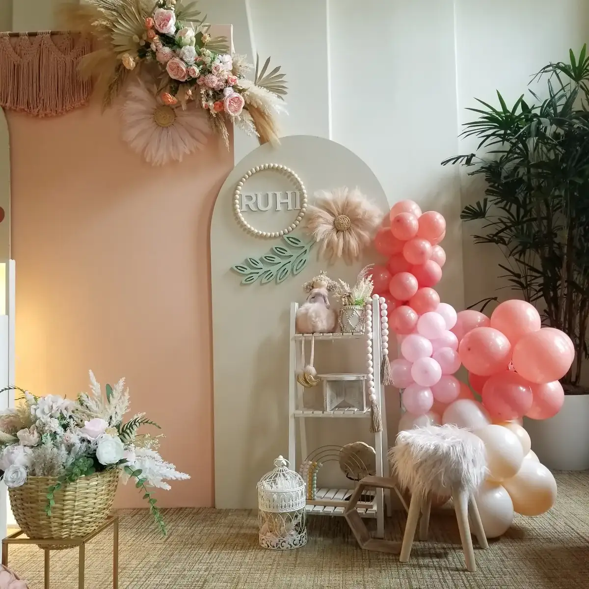 Boho Chic Muted One-derful Birthday Party Ideas | Photo 1 of 38 | Catch ...