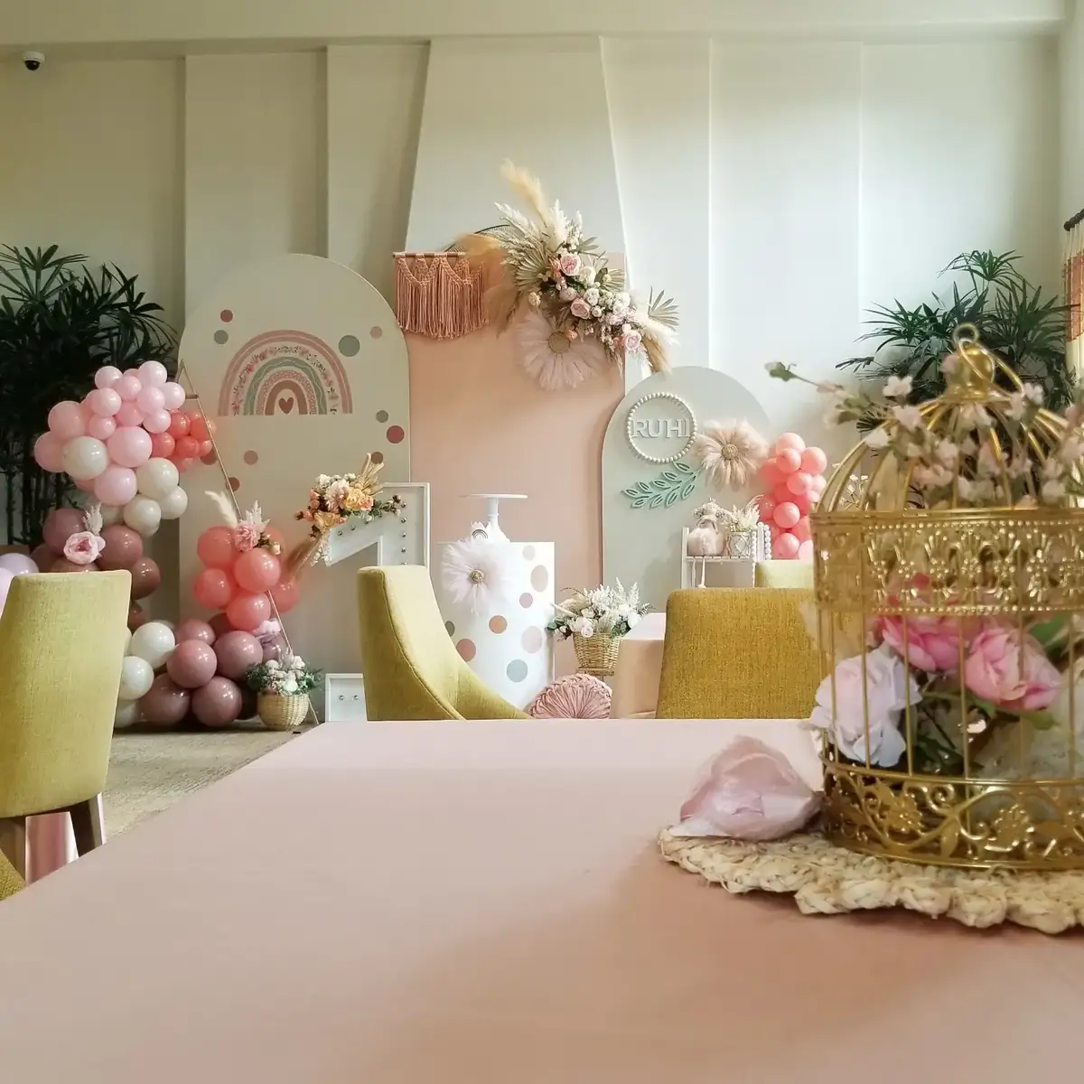 Boho Chic Muted One-derful Birthday Party Ideas | Photo 21 of 38 ...