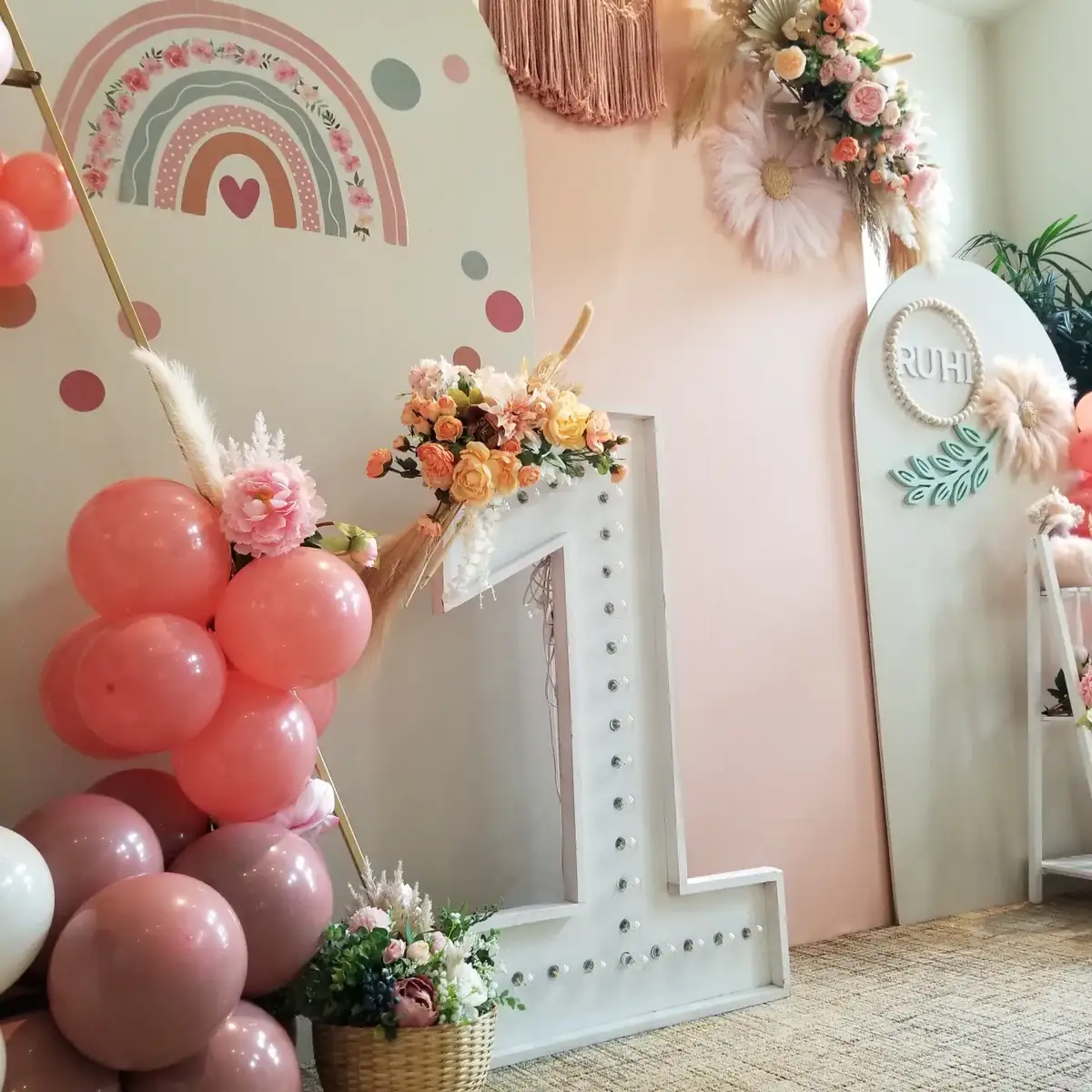 Boho Chic Muted One-derful Birthday Party Ideas | Photo 1 of 38 | Catch ...