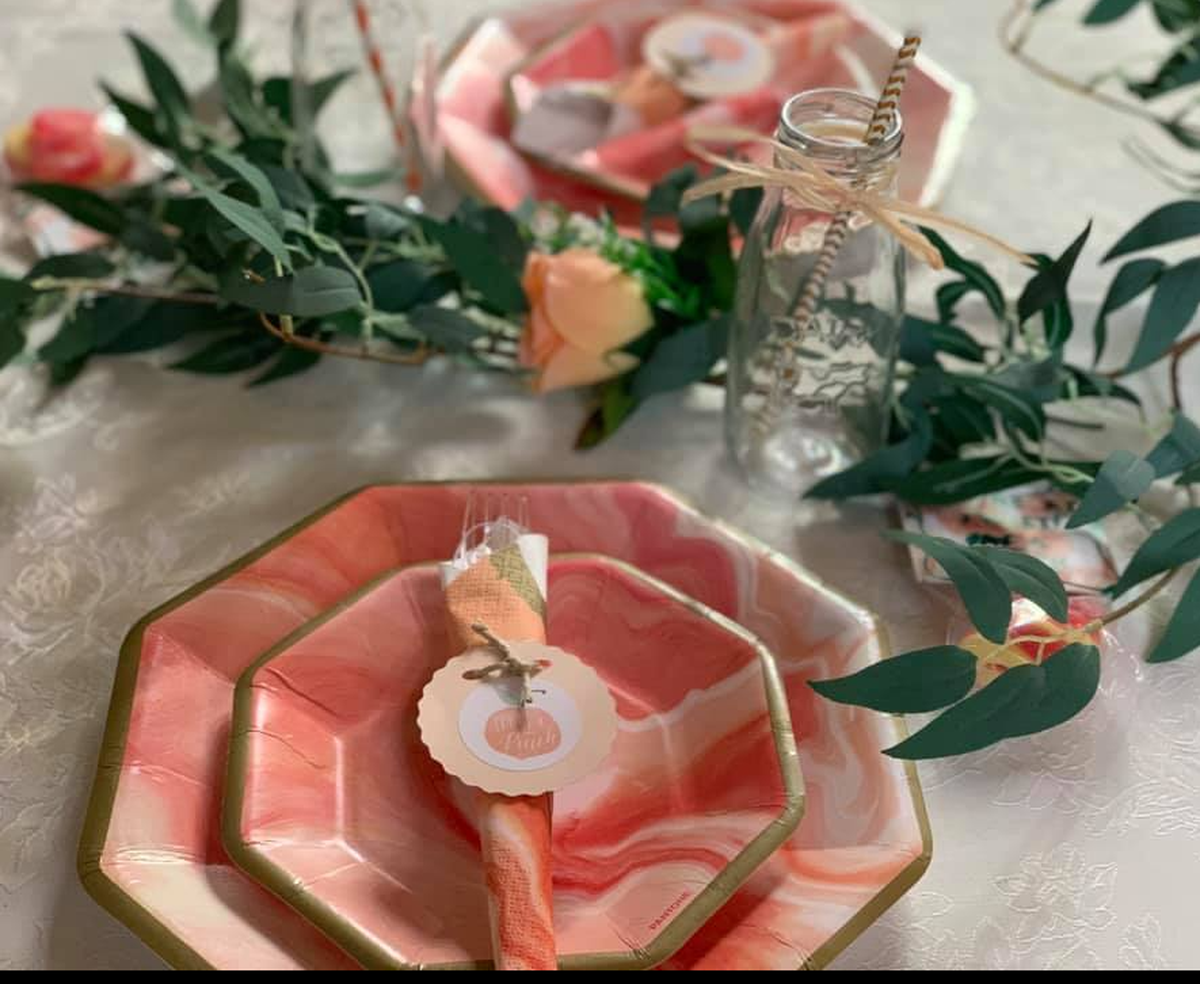 Sweet Peach Baby Shower Party Ideas | Photo 1 of 13 | Catch My Party
