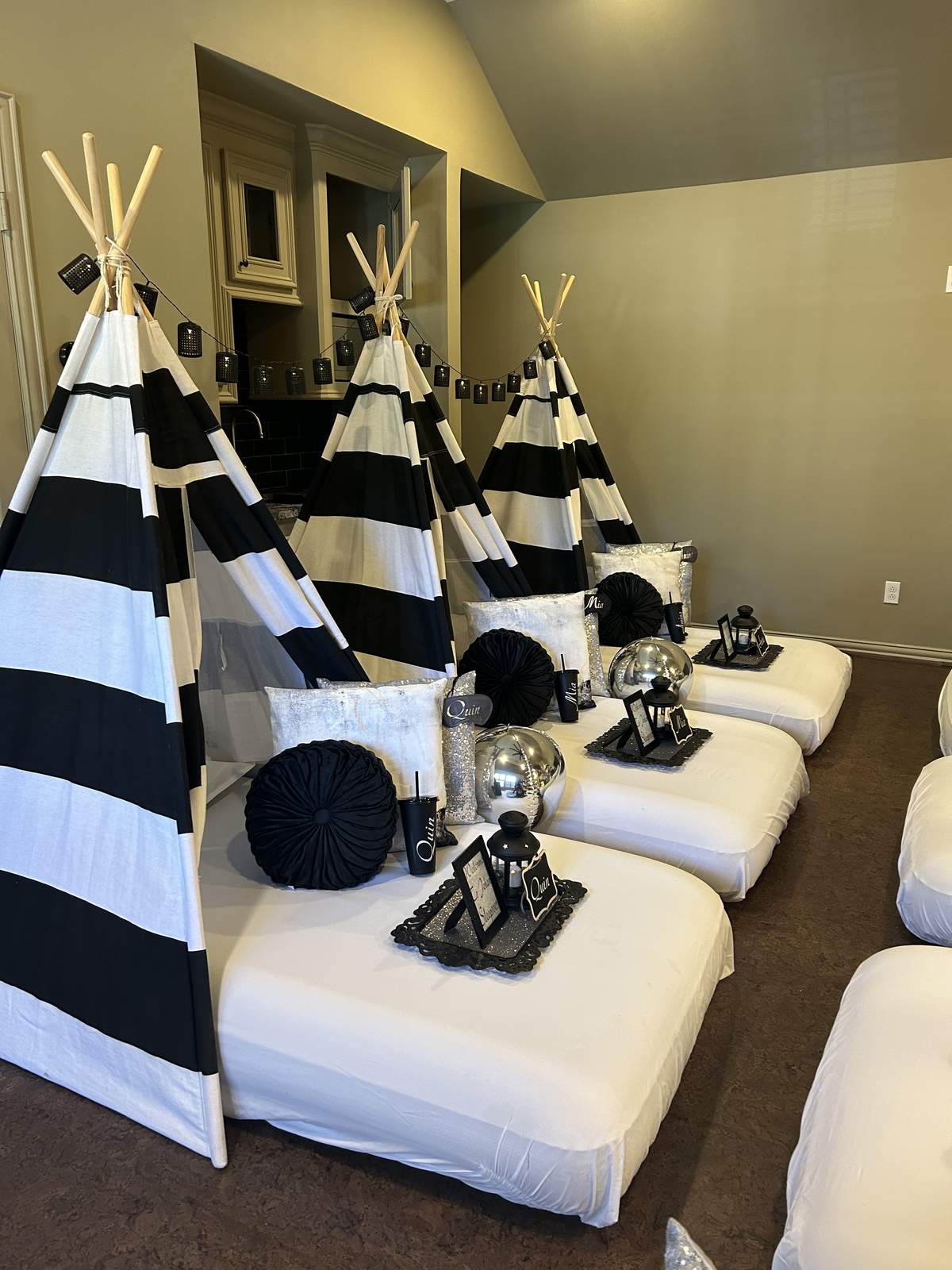 Black, white and silver Birthday Party Ideas | Photo 1 of 11 | Catch My Party