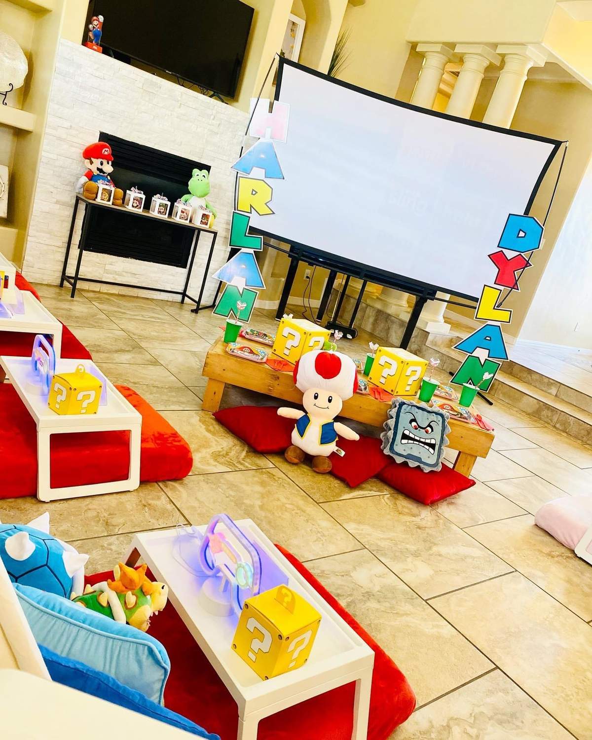 Super Mario Bros. Movie Night Party Ideas | Photo 2 of 8 | Catch My Party