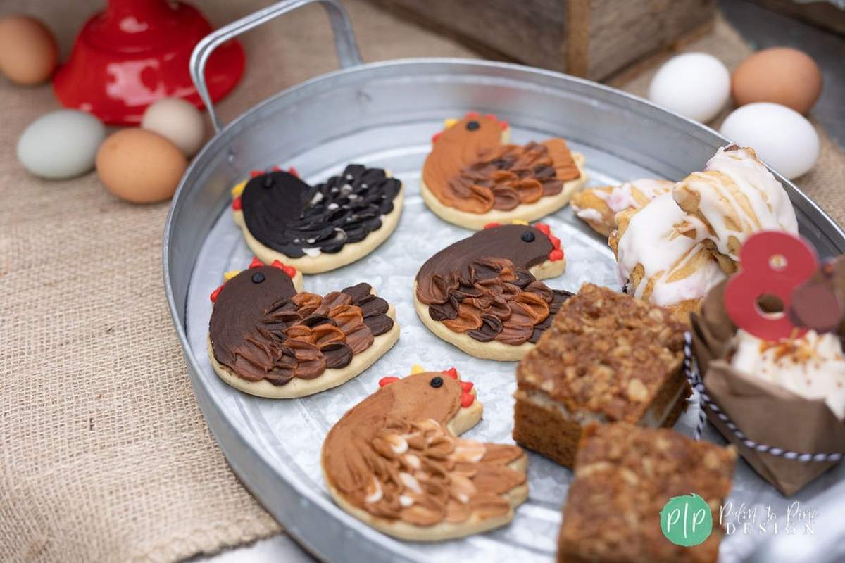 Down on the Farm Chicken Party Birthday Party Ideas | Photo 6 of 34 ...