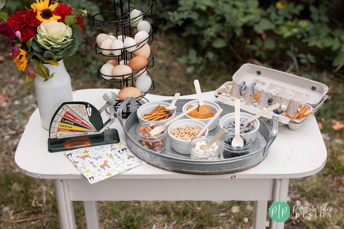 Down on the Farm Chicken Party Birthday Party Ideas | Photo 6 of 34 ...