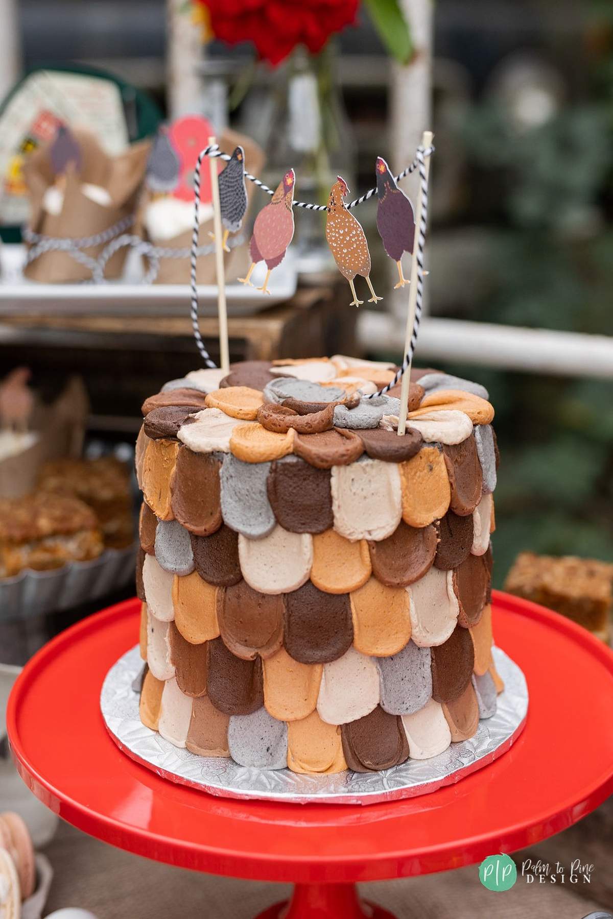 Down on the Farm Chicken Party Birthday Party Ideas | Photo 6 of 34 ...