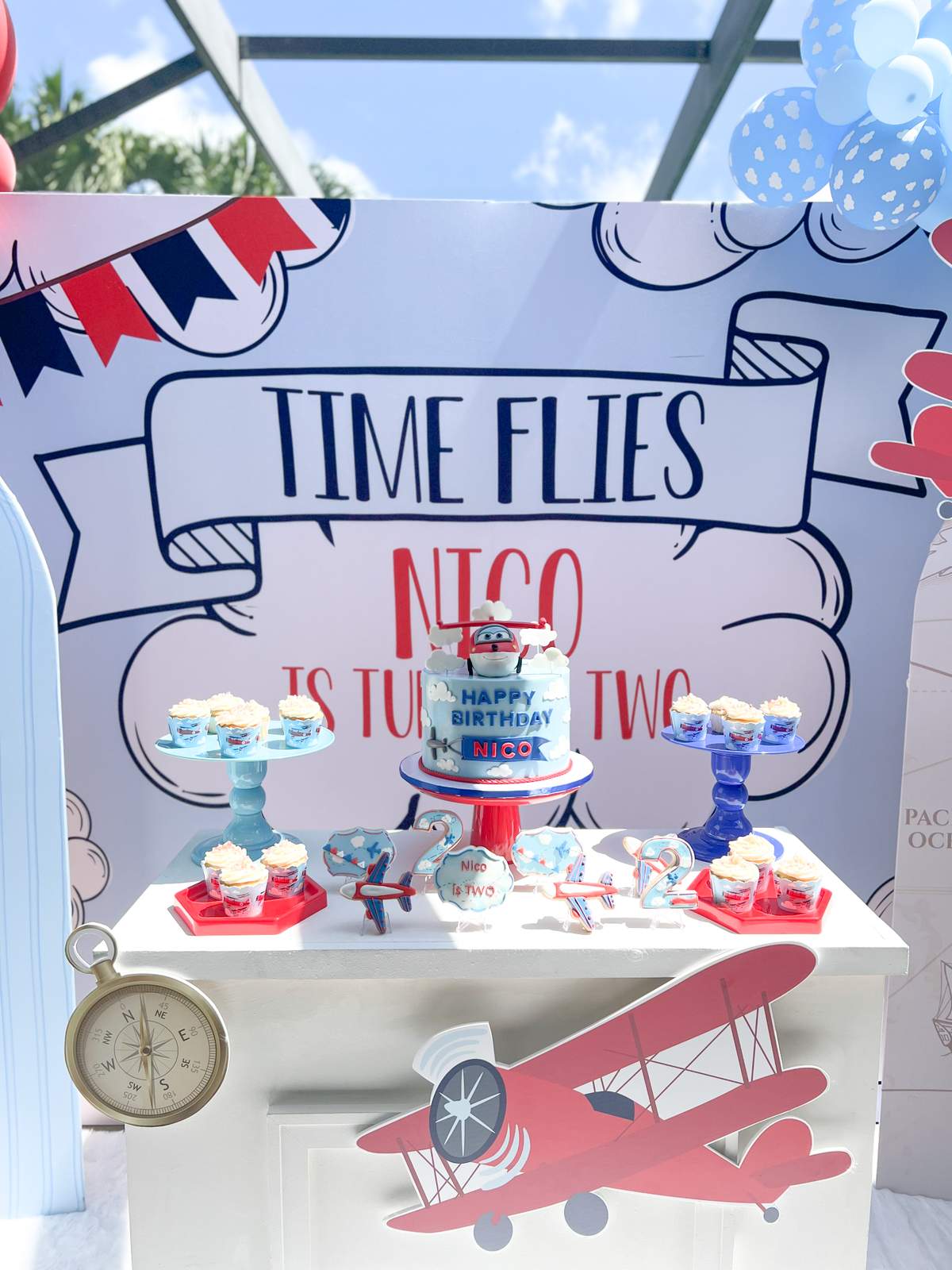 Airplane theme Birthday Party Ideas | Photo 1 of 14 | Catch My Party