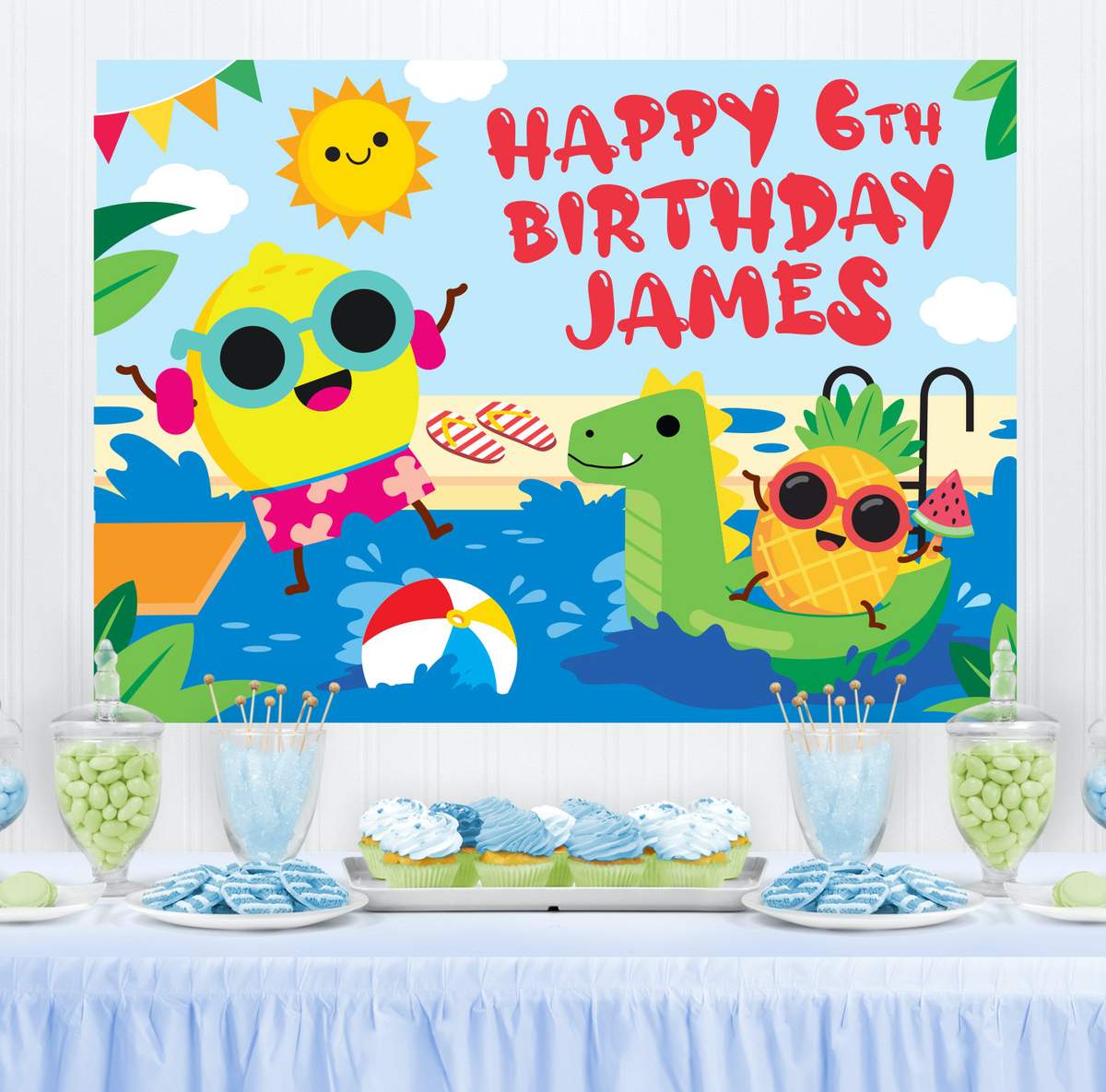 Summer Pool Birthday Party Ideas | Photo 8 of 38 | Catch My Party