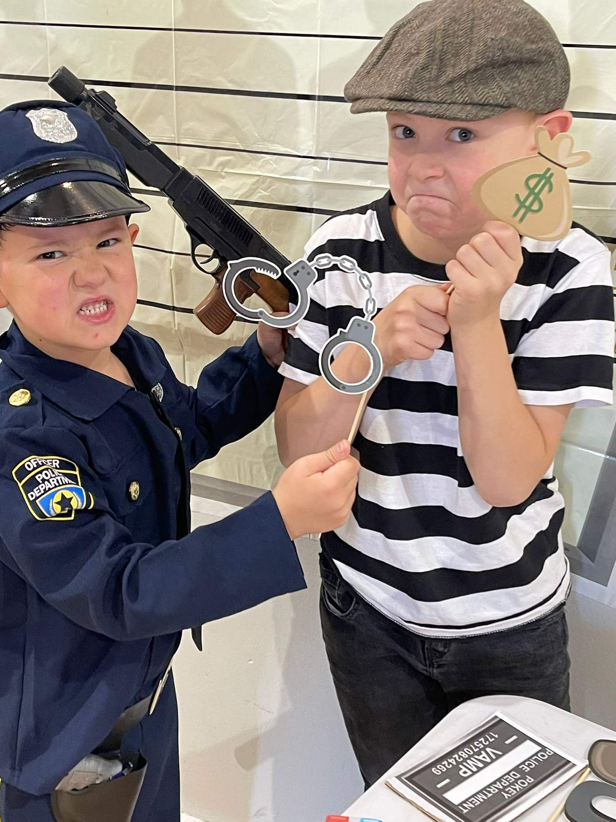 Police and Robbers theme party Birthday Party Ideas | Photo 17 of 30 ...