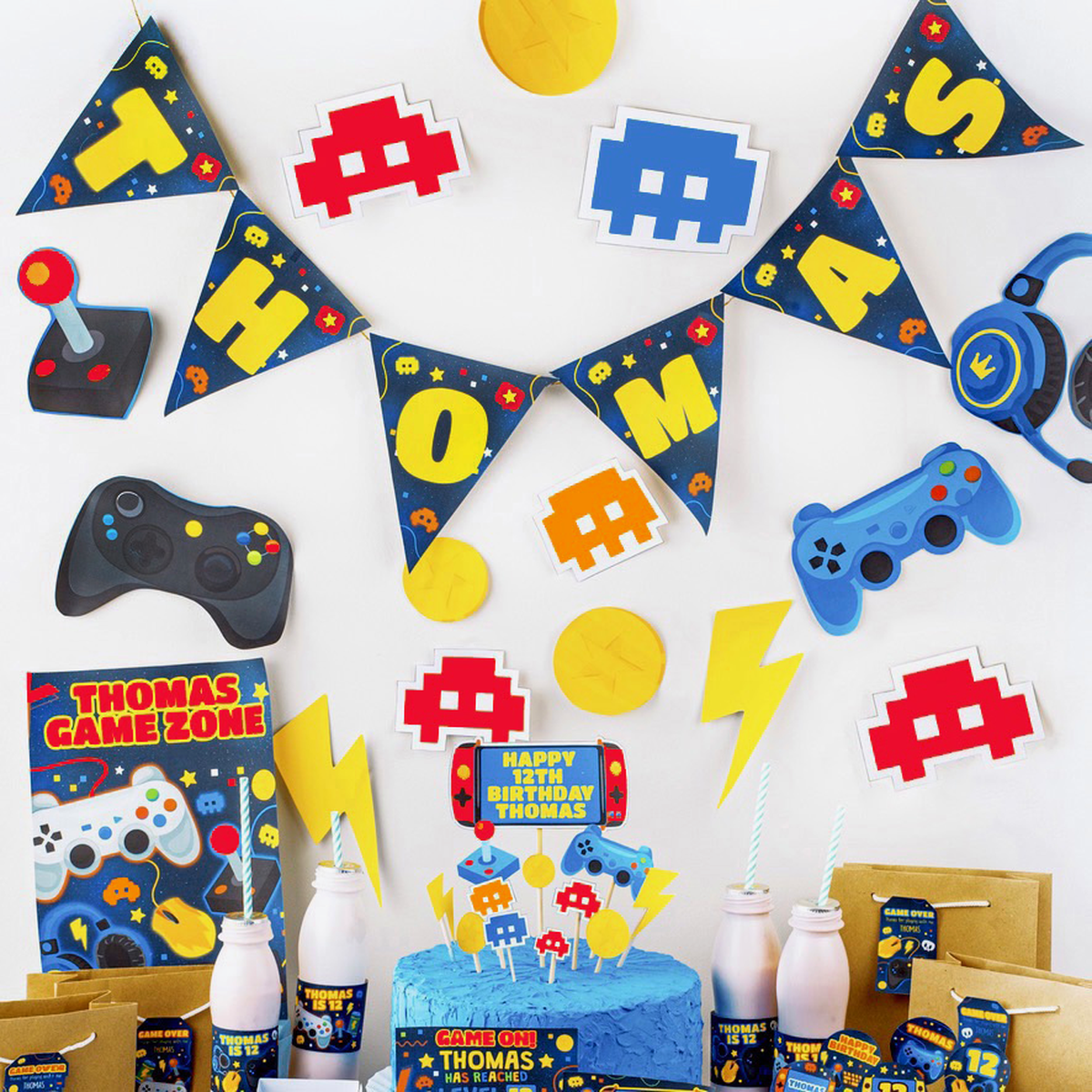 Video Gaming Birthday Party Ideas | Photo 28 of 29 | Catch My Party