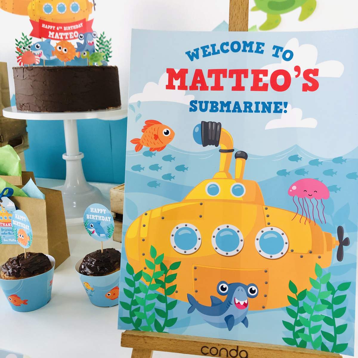 Submarine Birthday Party Ideas | Photo 18 of 62 | Catch My Party