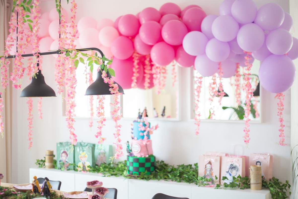 Demon Slayer Themed Party Birthday Party Ideas | Photo 3 of 22 | Catch ...