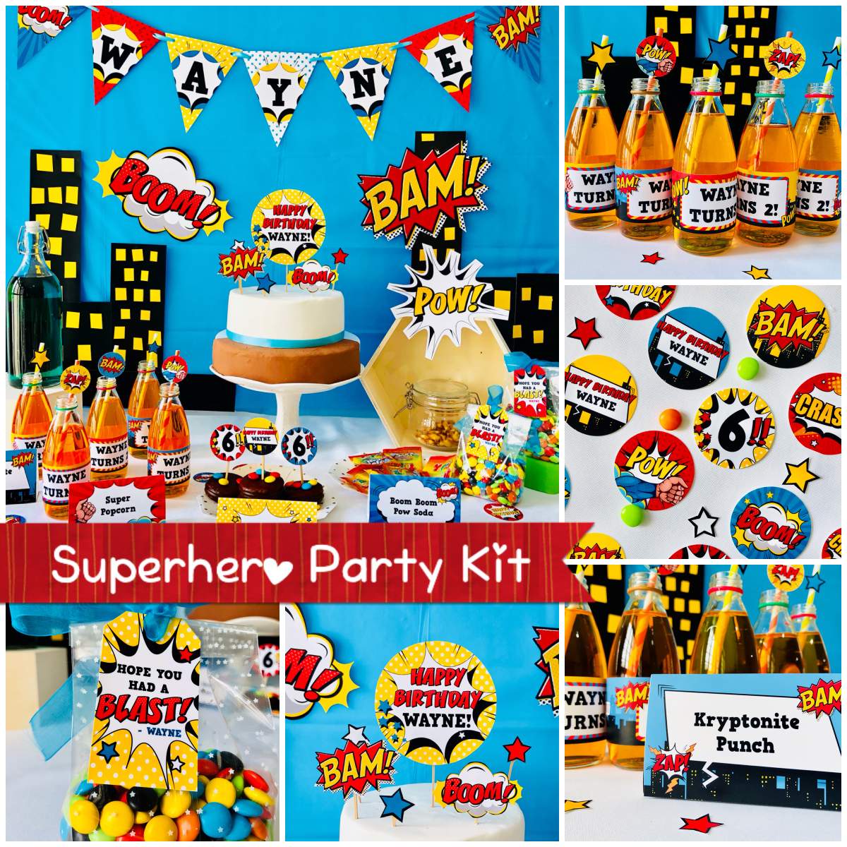 Superheroes / Birthday "Superhero Birthday Party" | Catch My Party