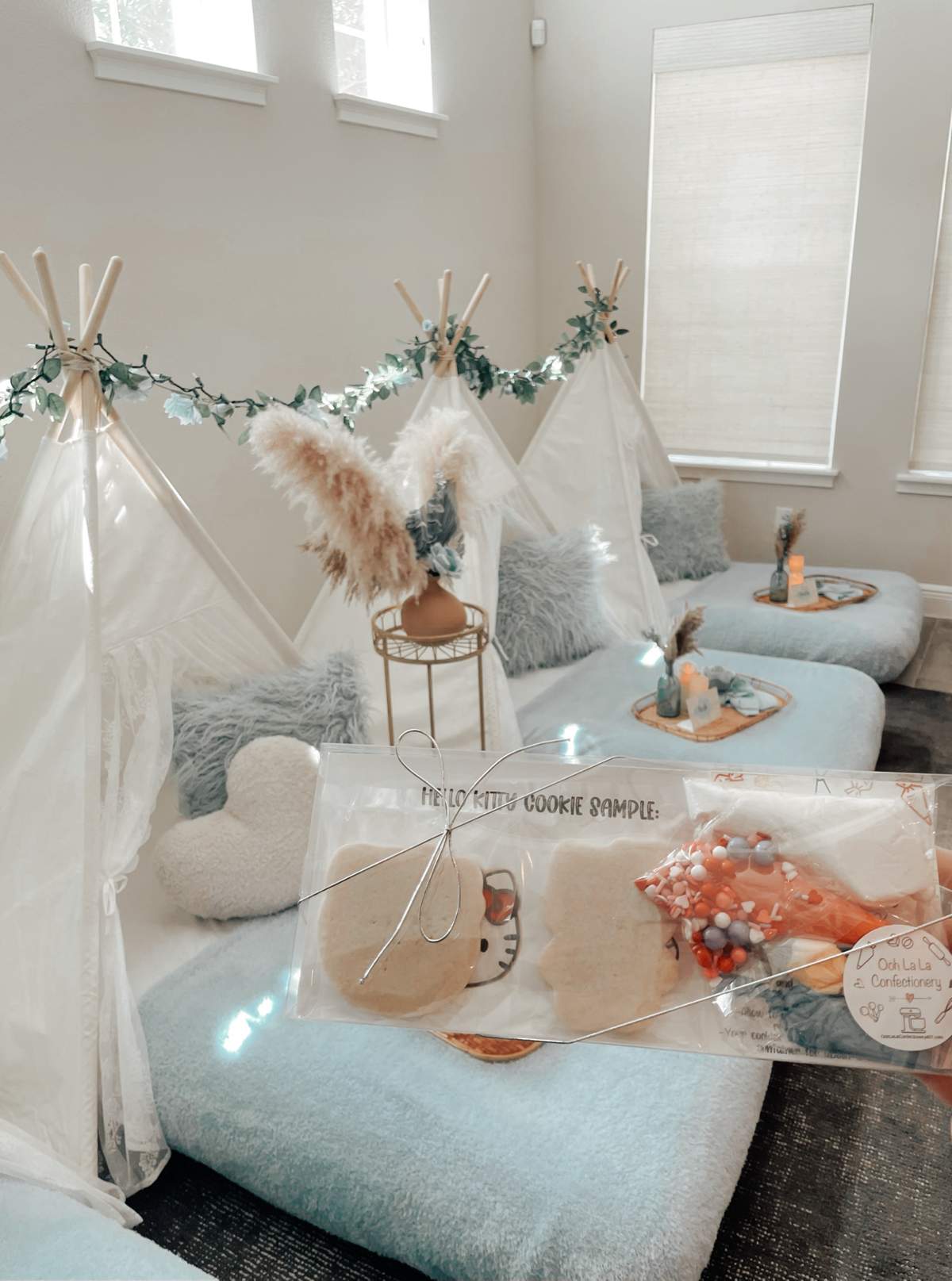Blue & Boho Teepee Sleepover Birthday Party Ideas | Photo 5 of 8 ...