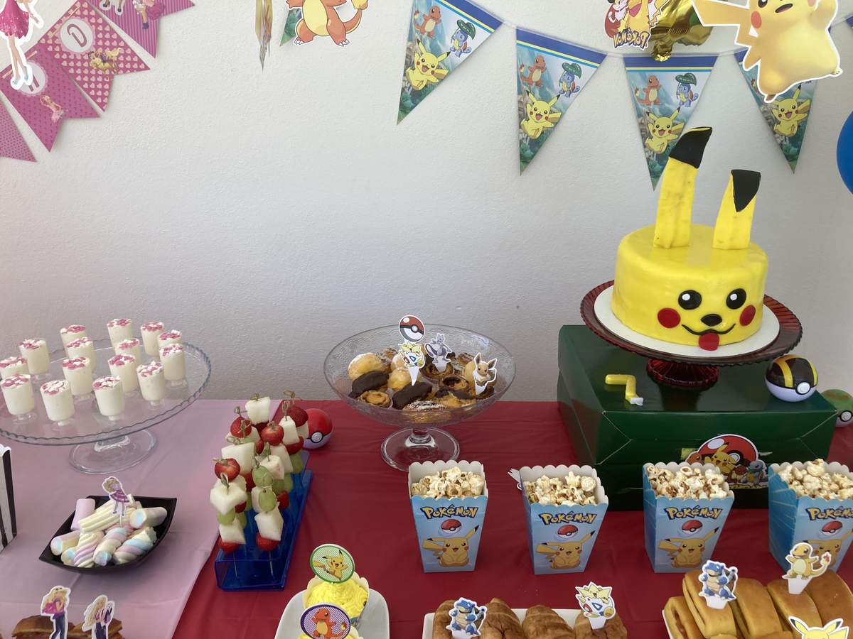 Barbie/Pokémon Birthday Party Ideas | Photo 7 of 11 | Catch My Party
