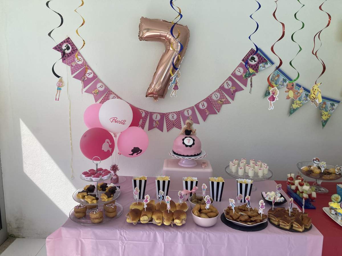 Barbie/Pokémon Birthday Party Ideas | Photo 7 of 11 | Catch My Party