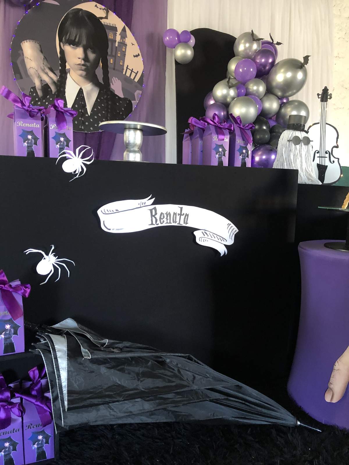 Merlina Birthday Party Ideas | Photo 4 of 6 | Catch My Party