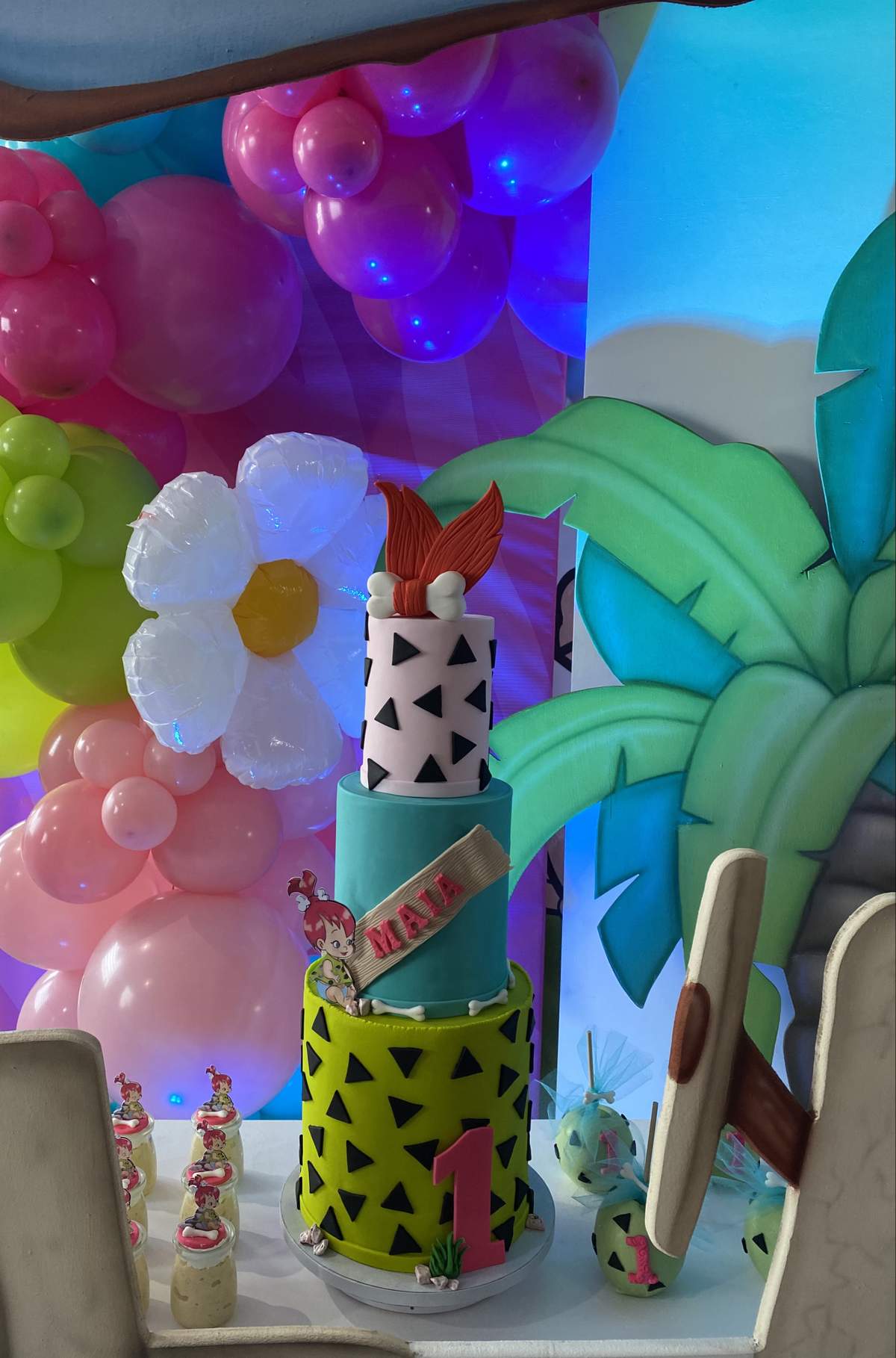 Flintstones (Baby Pebbles) Birthday Party Ideas | Photo 1 of 16 | Catch ...