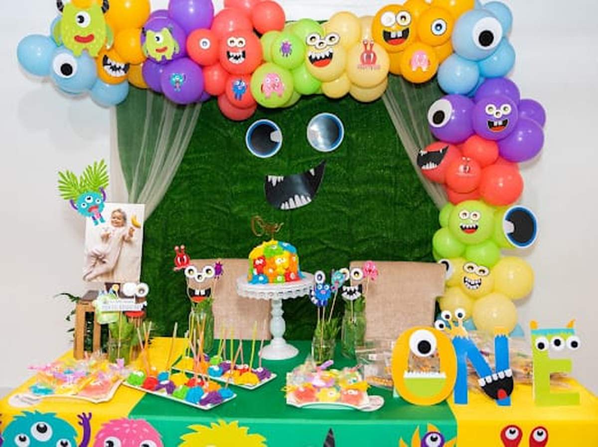 Monster theme / Birthday "Mayra's 1st birthday " | Catch My Party