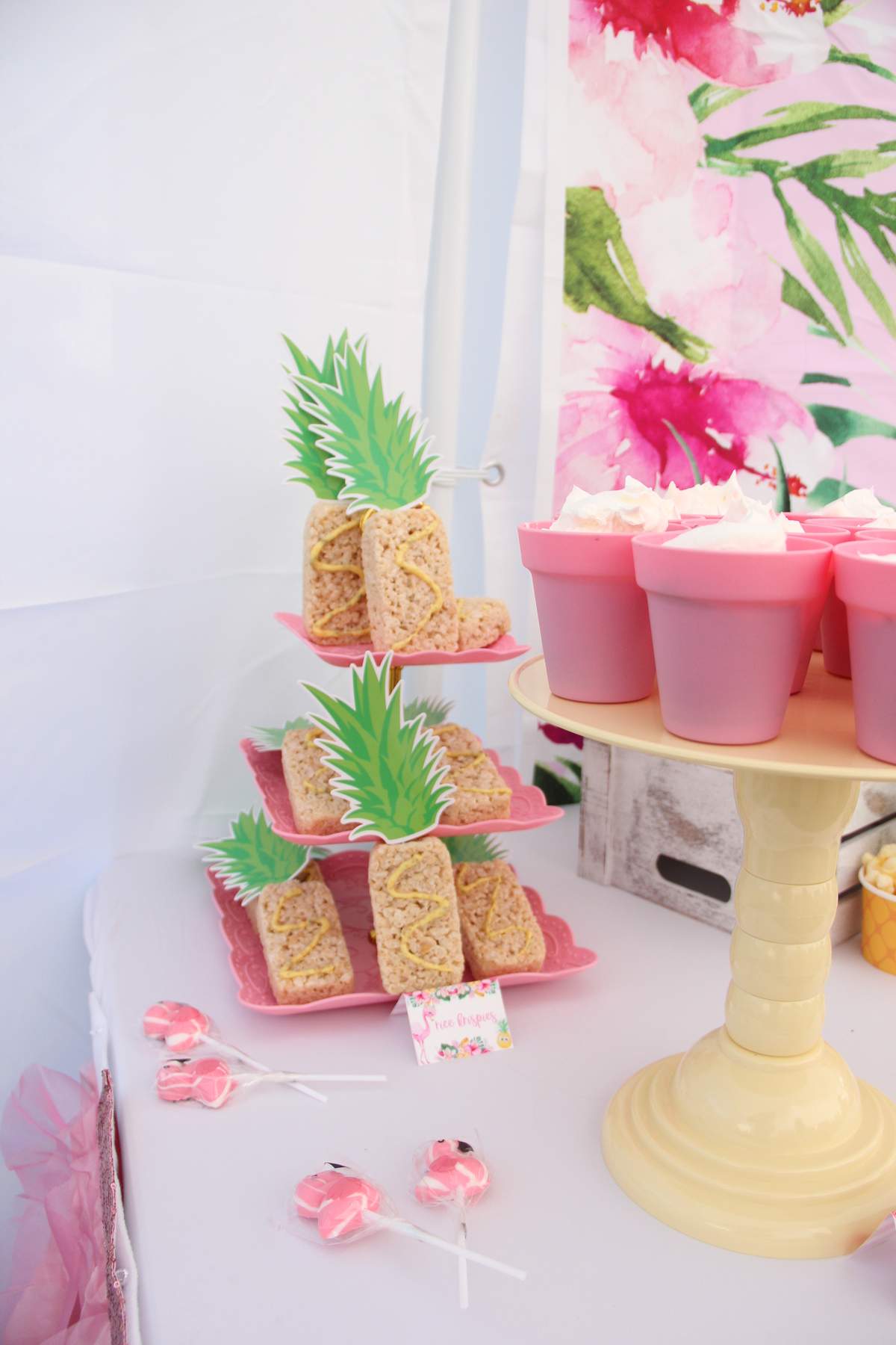 Pineapple & Flamingo Birthday Party Ideas | Photo 3 of 62 | Catch My Party